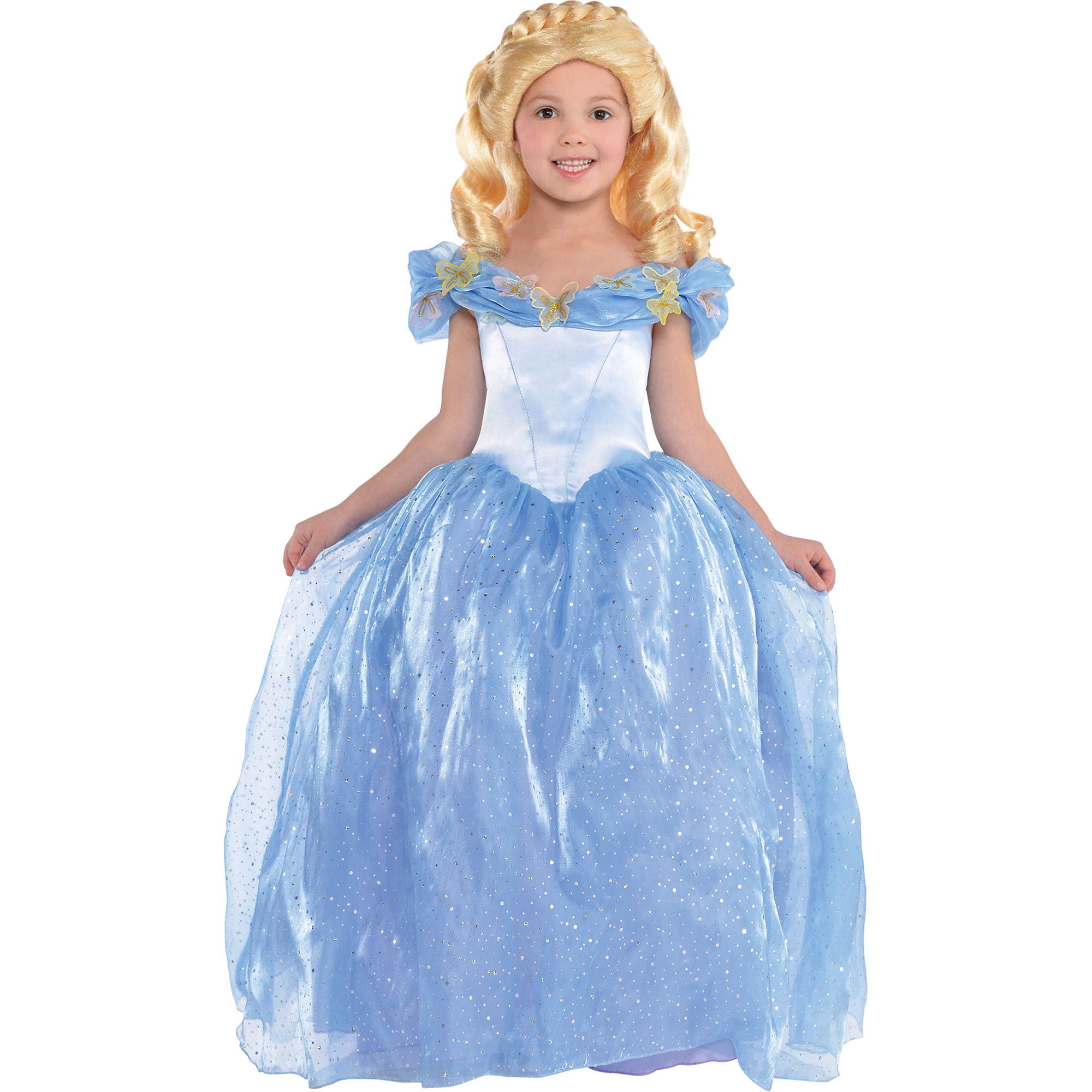 Disney Cinderella Movie Cinderella Costume for Girls, Size Medium, With ...