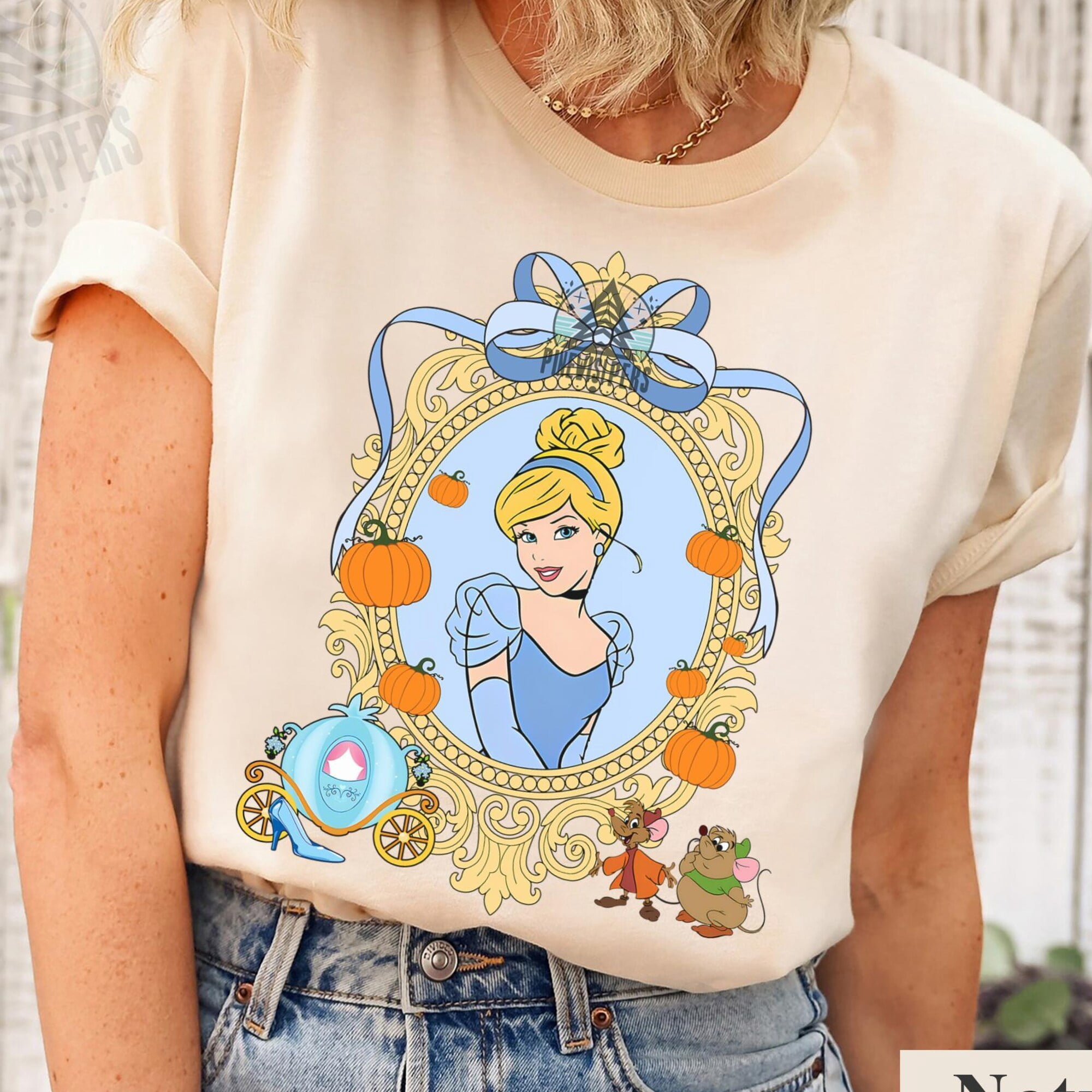 Disney Cinderella Princess Mirror Coquette Bow Shirt Cinderella Retro T ...