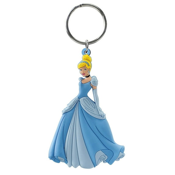 Disney Cinderella Collectible Soft Touch PVC Key Ring Chain - Walmart.com