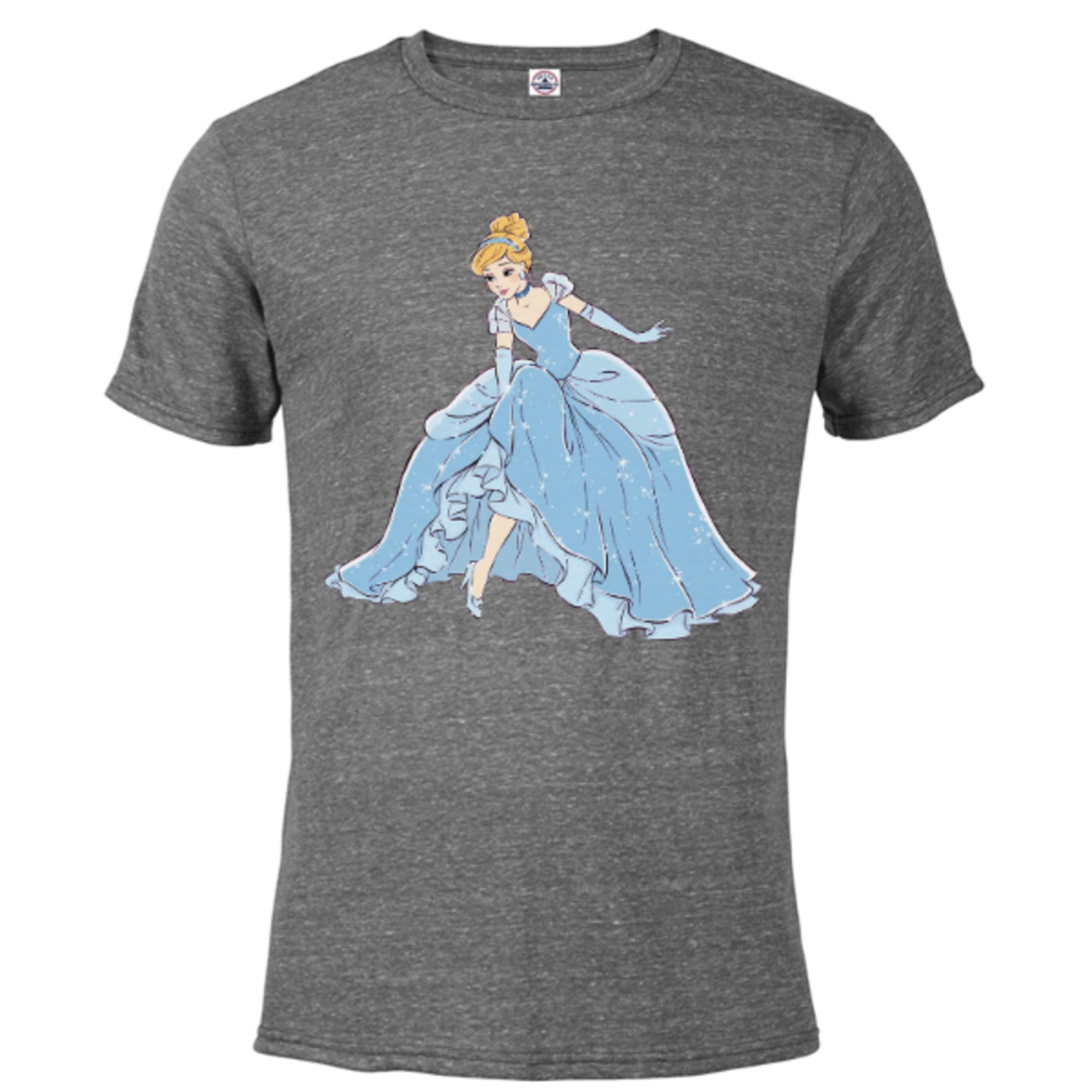 Disney Cinderella T-Shirt- Short Sleeve Blended T-Shirt for Adults ...
