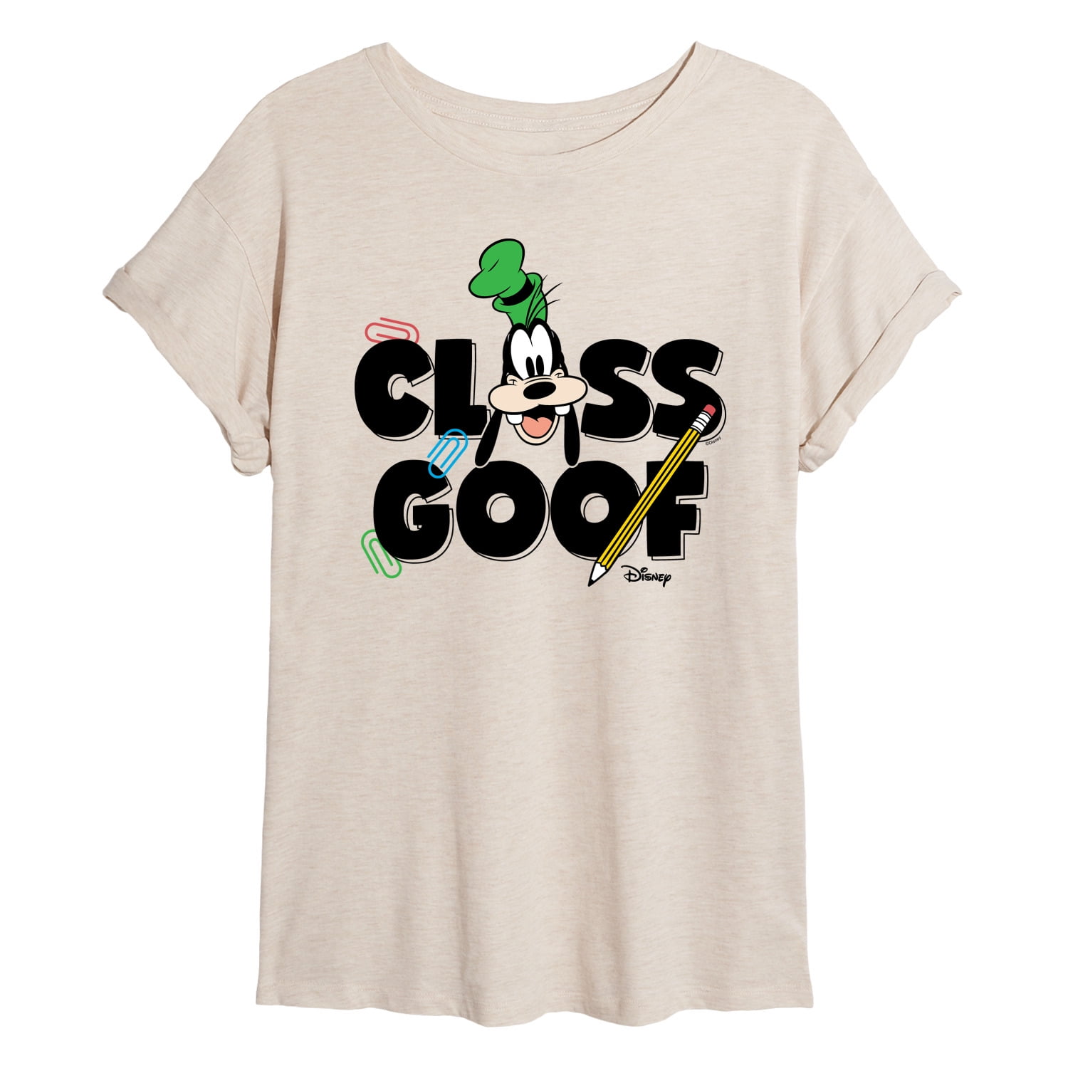Disney - Class Goof - Women's Oversized T-Shirt - Walmart.com