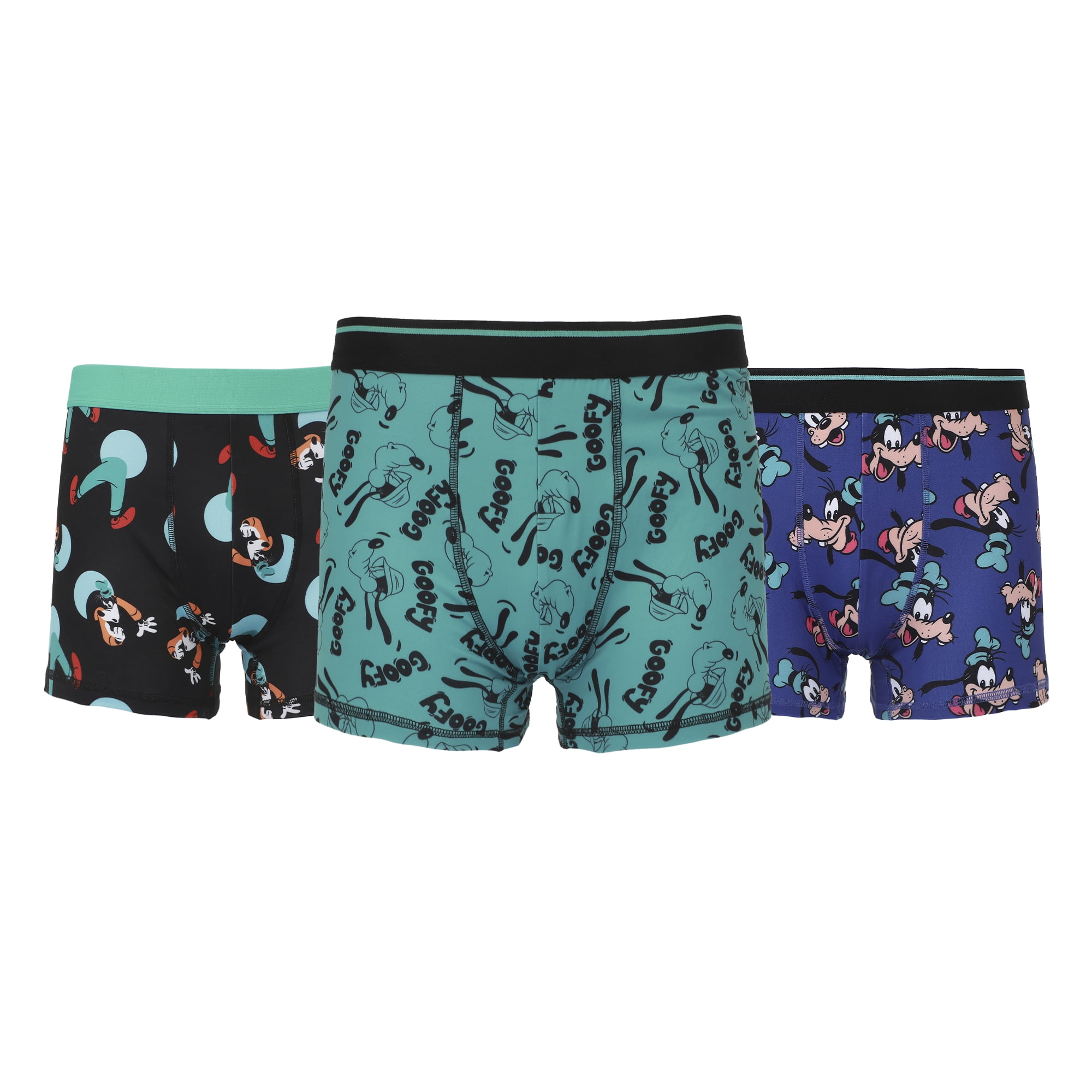 Disney Classic Characters Goofy Print Men's 3-Pack Boxer Briefs -Large ...