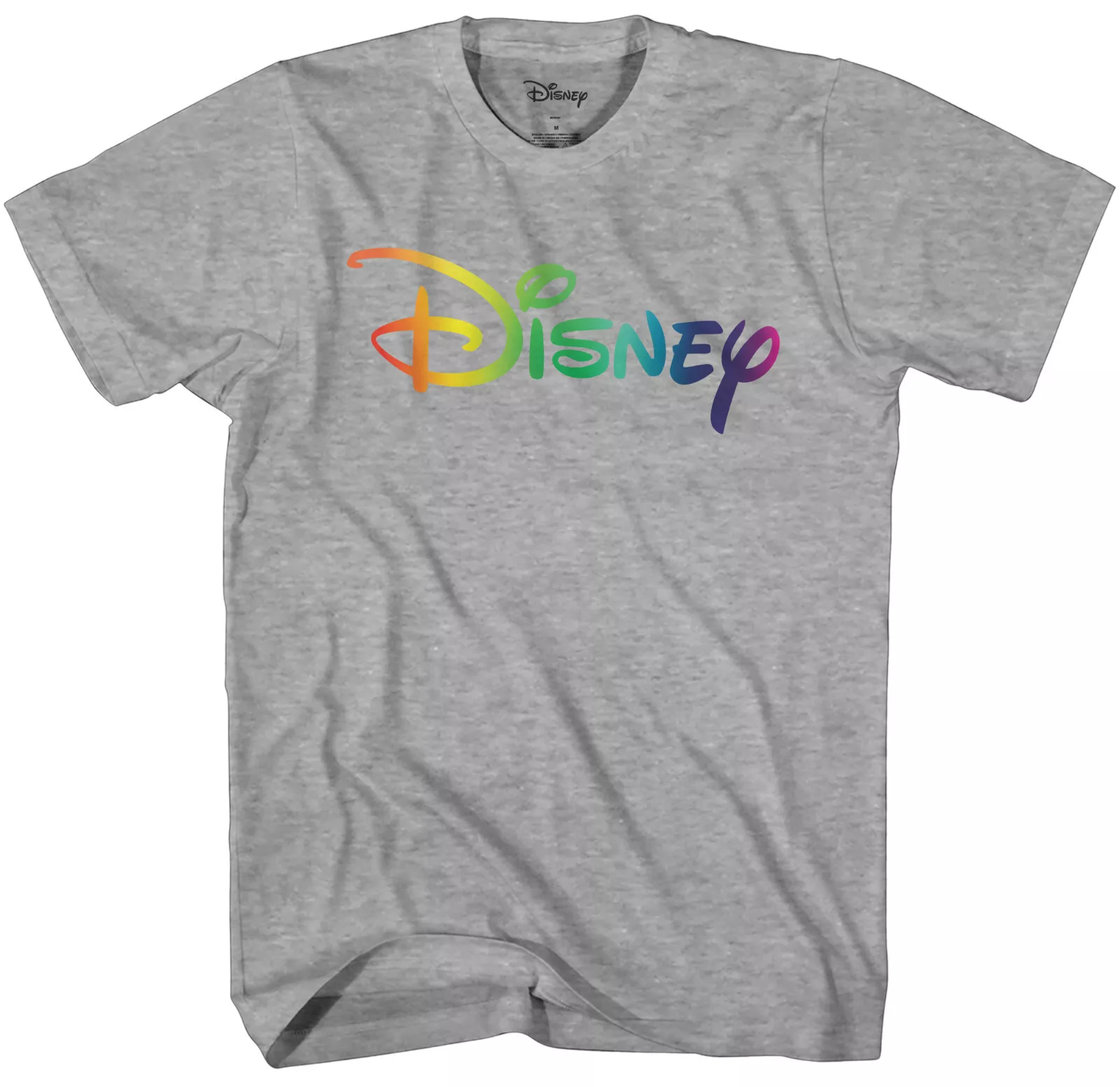 Disney Classic Color Logo Men's Grey Heather T-Shirt New - Walmart.com