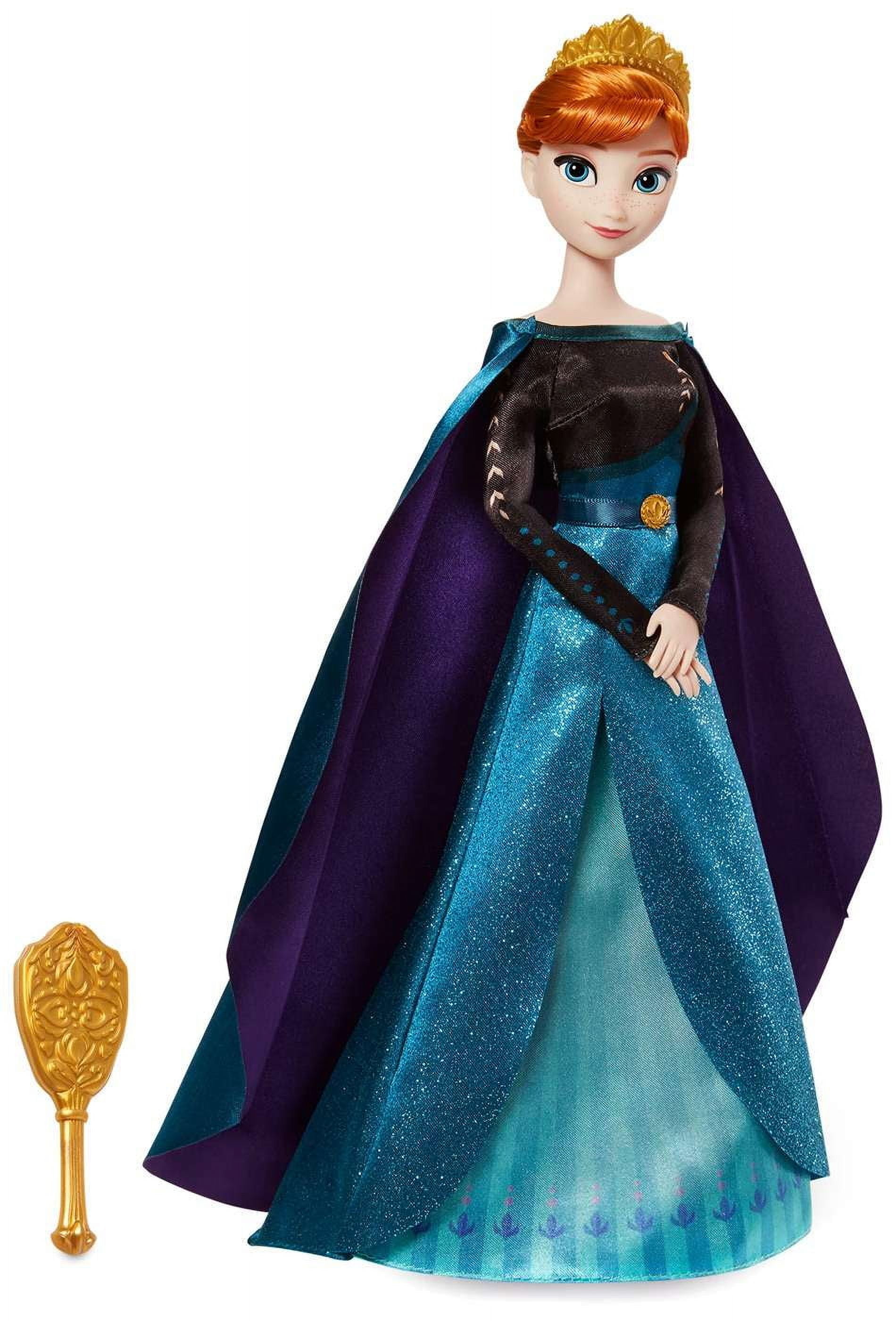 Disney Classic Doll Anna 11.5'' H with Glittering Costume and ...