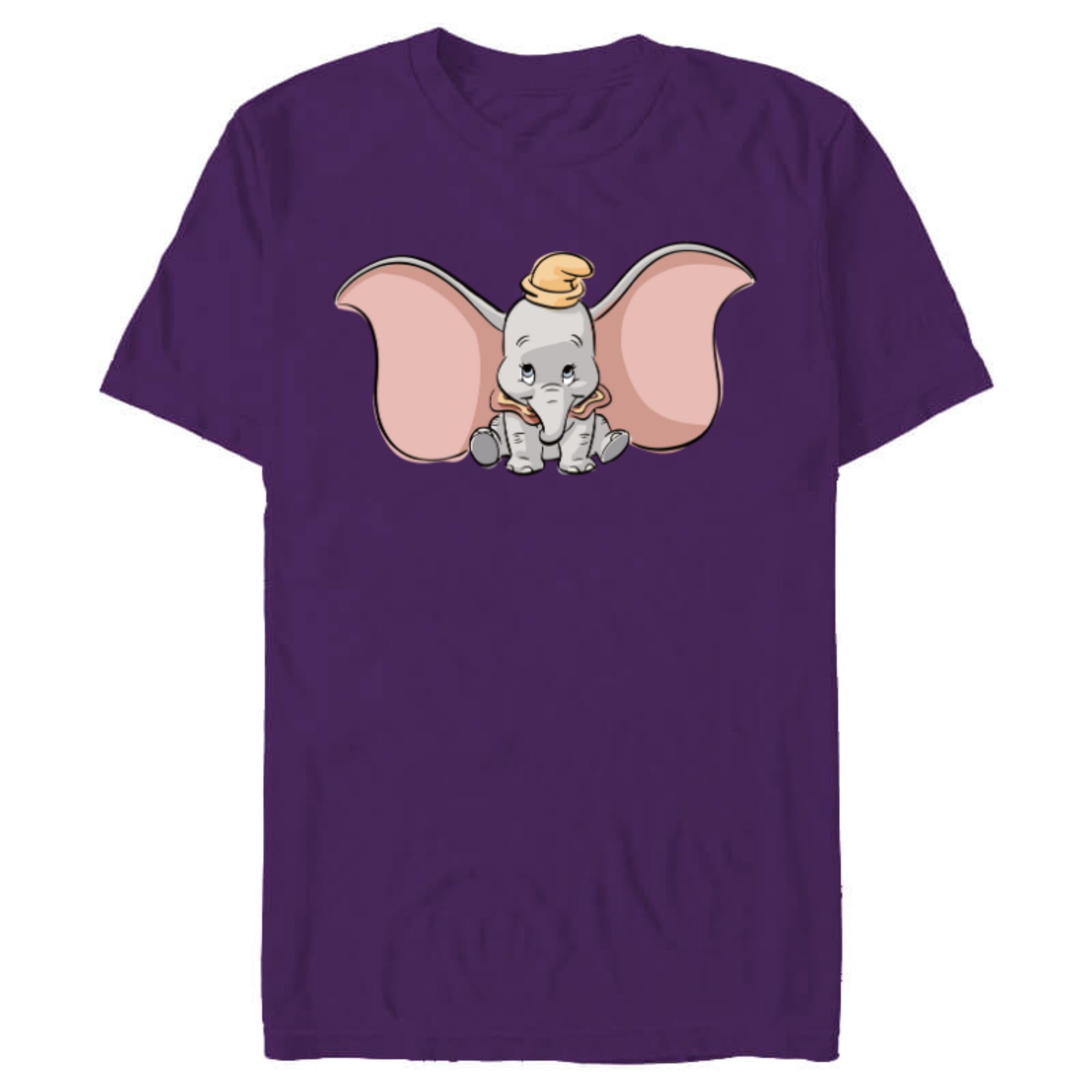 Disney Classic Dumbo Cute Baby Elephant - Short Sleeve Blended T-Shirt ...