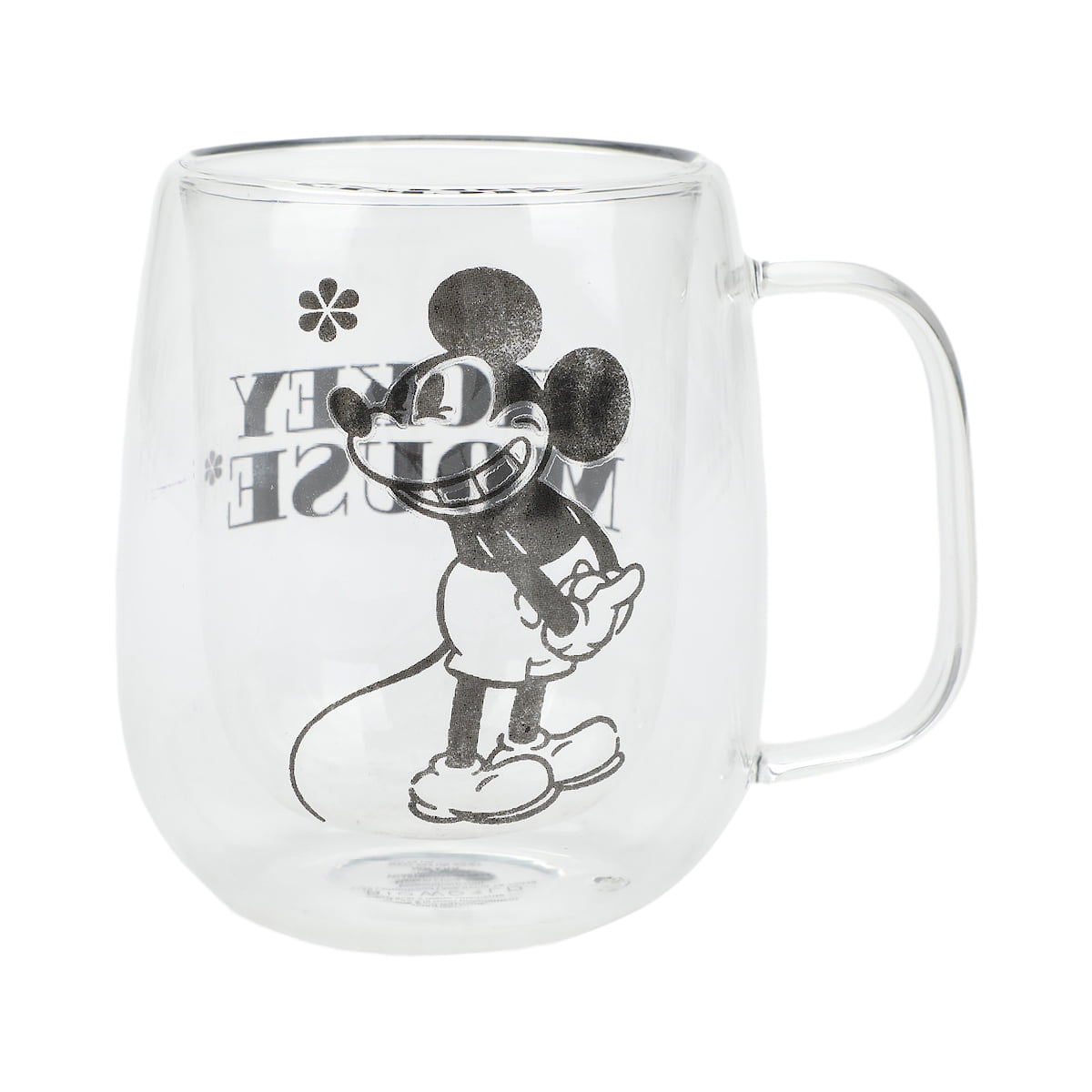 Disney Classic Mickey Mouse 11 Oz. Double-Sided Glass Mug - Walmart.com