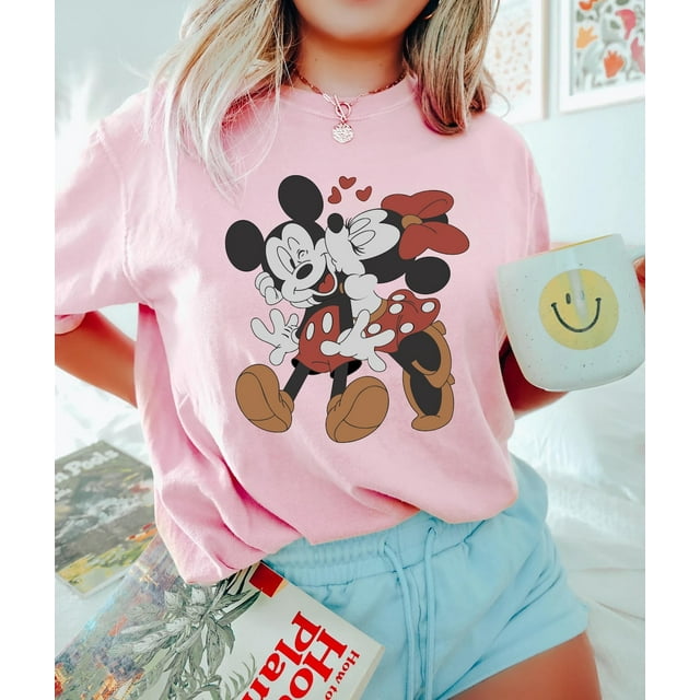 Disney Classic Minnie Mickey Mouse Kiss Shirt, Minnie Shirt, Mickey ...