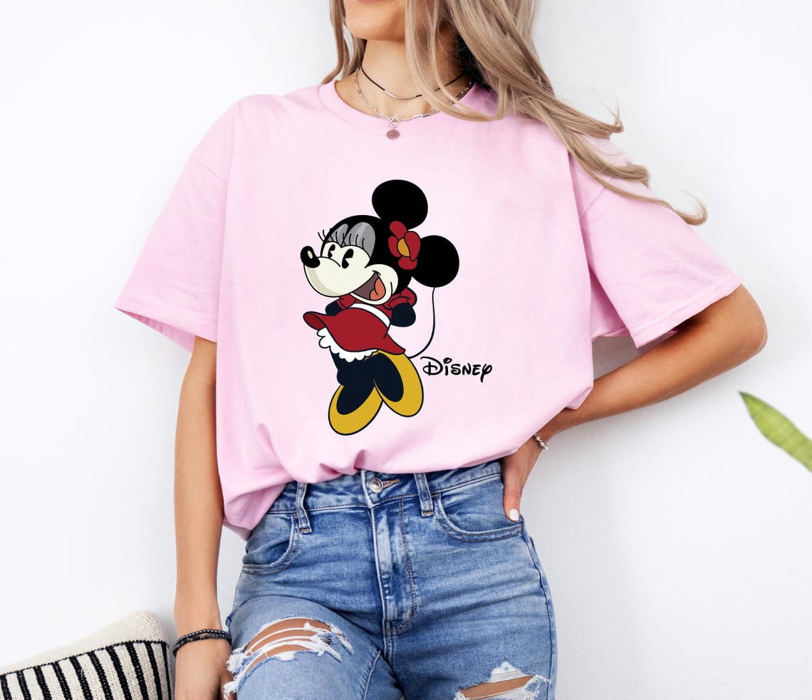 Disney Classic Minnie Mouse Pose Shirt, Minnie Shirt, Holiday Vacation ...