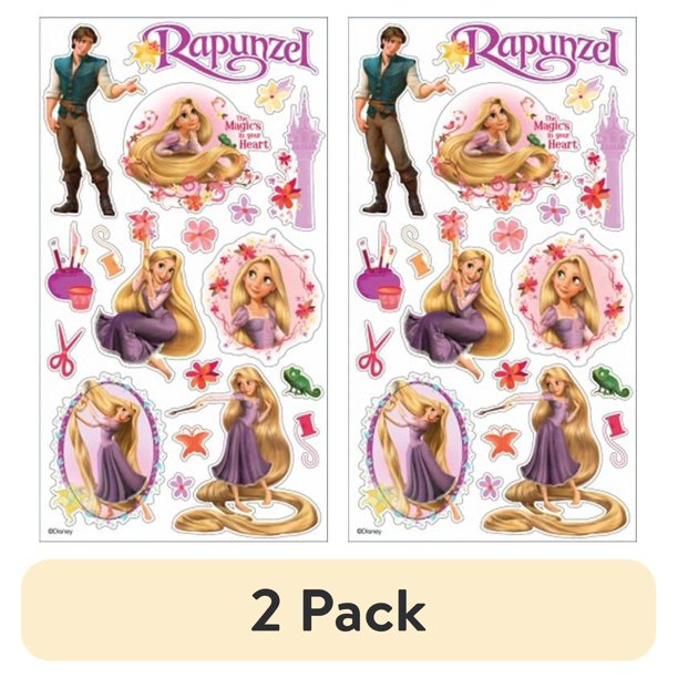 (2 pack) Disney Classic Stickers-Rapunzel - Walmart Business Supplies