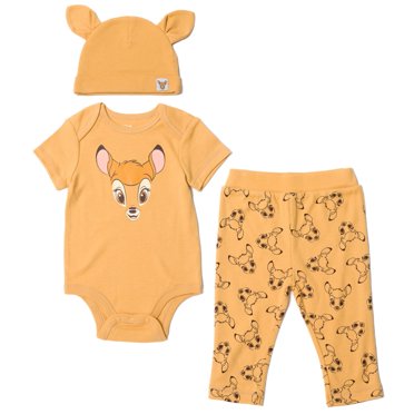 Disney Lion King Simba Newborn Baby Boys Bodysuit Pants and Hat 3 Piece ...