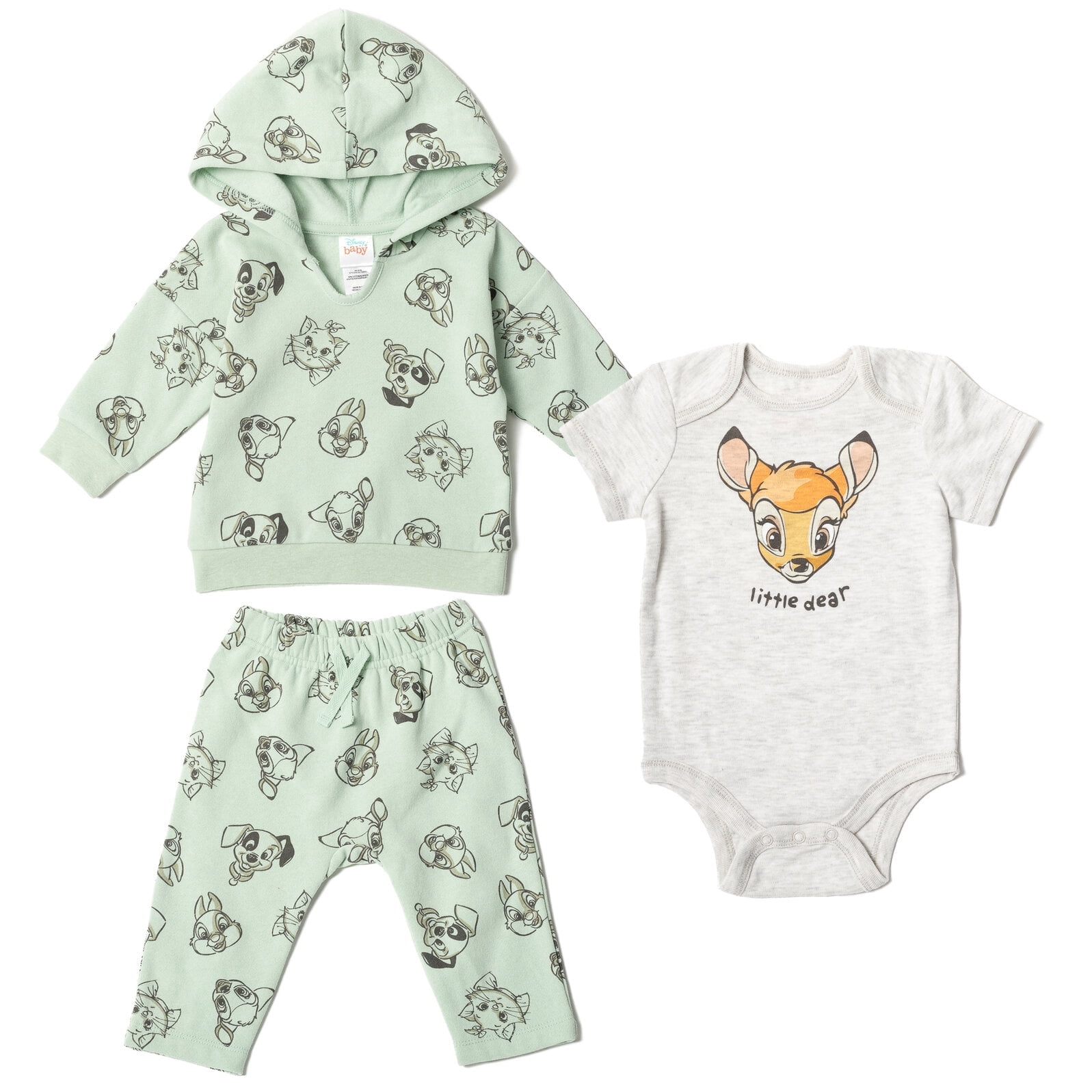 Disney Classics Bambi Marie Thumper Newborn Baby Boy or Girl Fleece ...