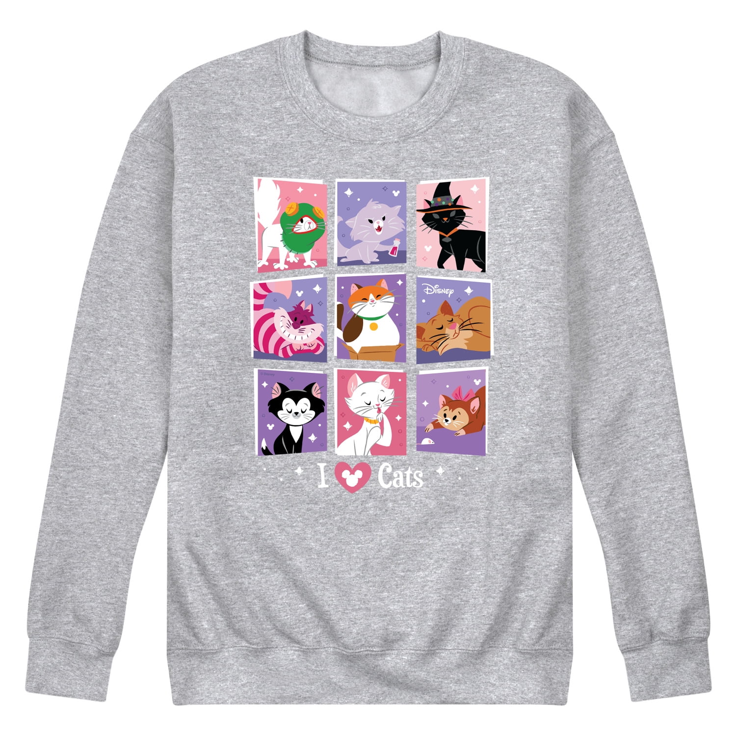 Disney Classics - Cats & Dogs - Grid Of Assorted Cats - Men's Crew Neck ...