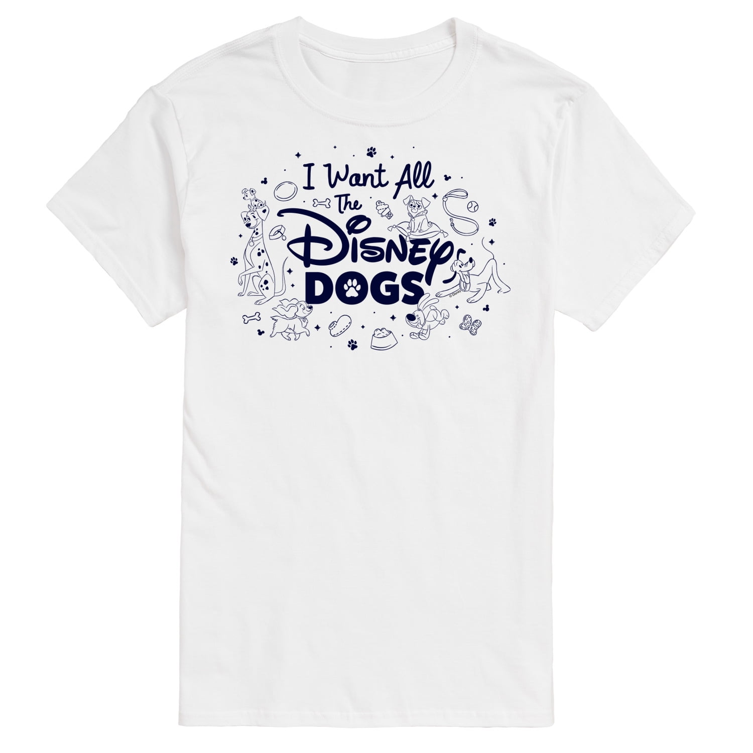 Disney Classics - Cats & Dogs - I Want All The Disney Dogs - Men's ...