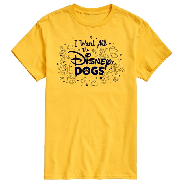 Disney Classics - Cats & Dogs - I Want All The Disney Dogs - Men's ...