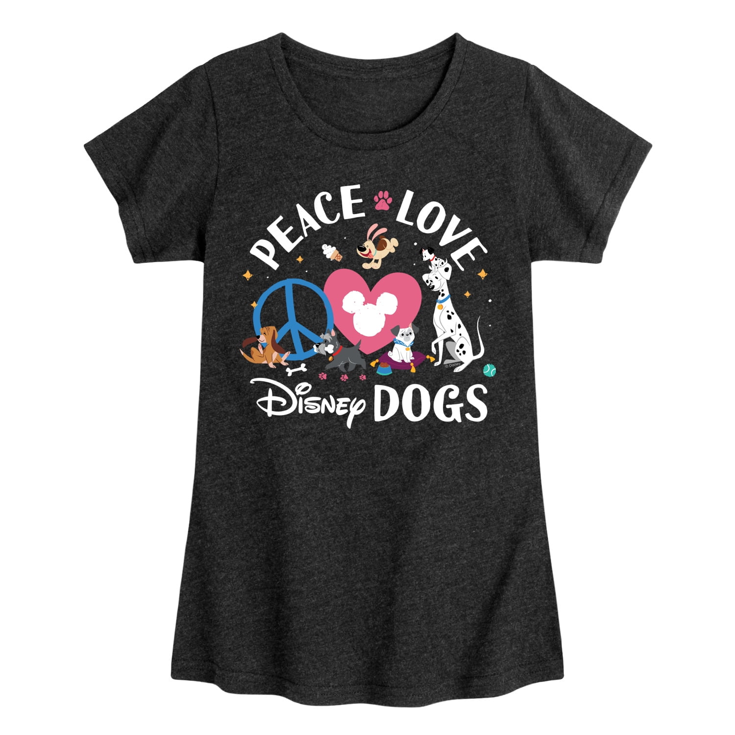 Disney Classics - Cats & Dogs - Peace Love Disney Dogs - Toddler And ...