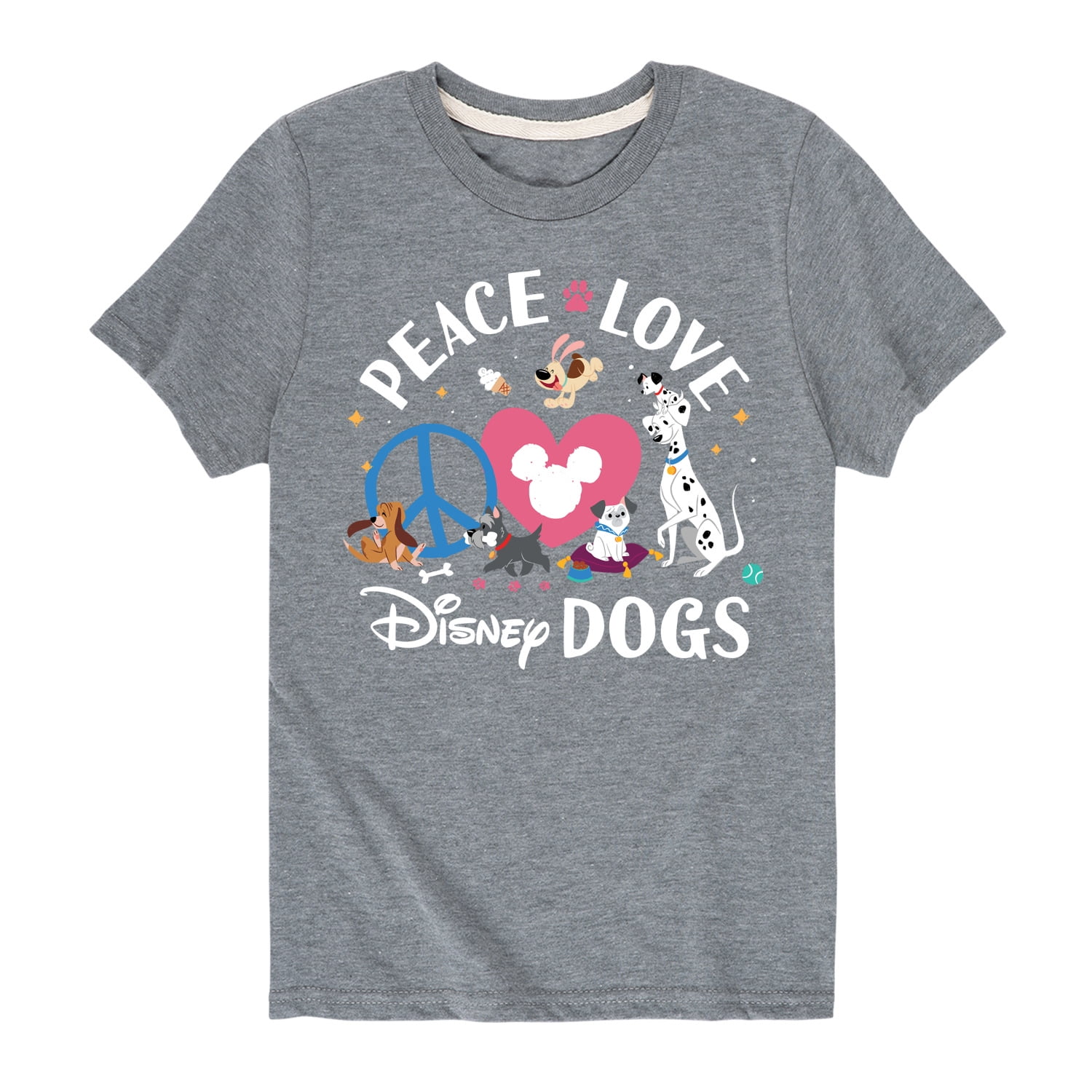 Disney Classics - Cats & Dogs - Peace Love Disney Dogs - Toddler And ...