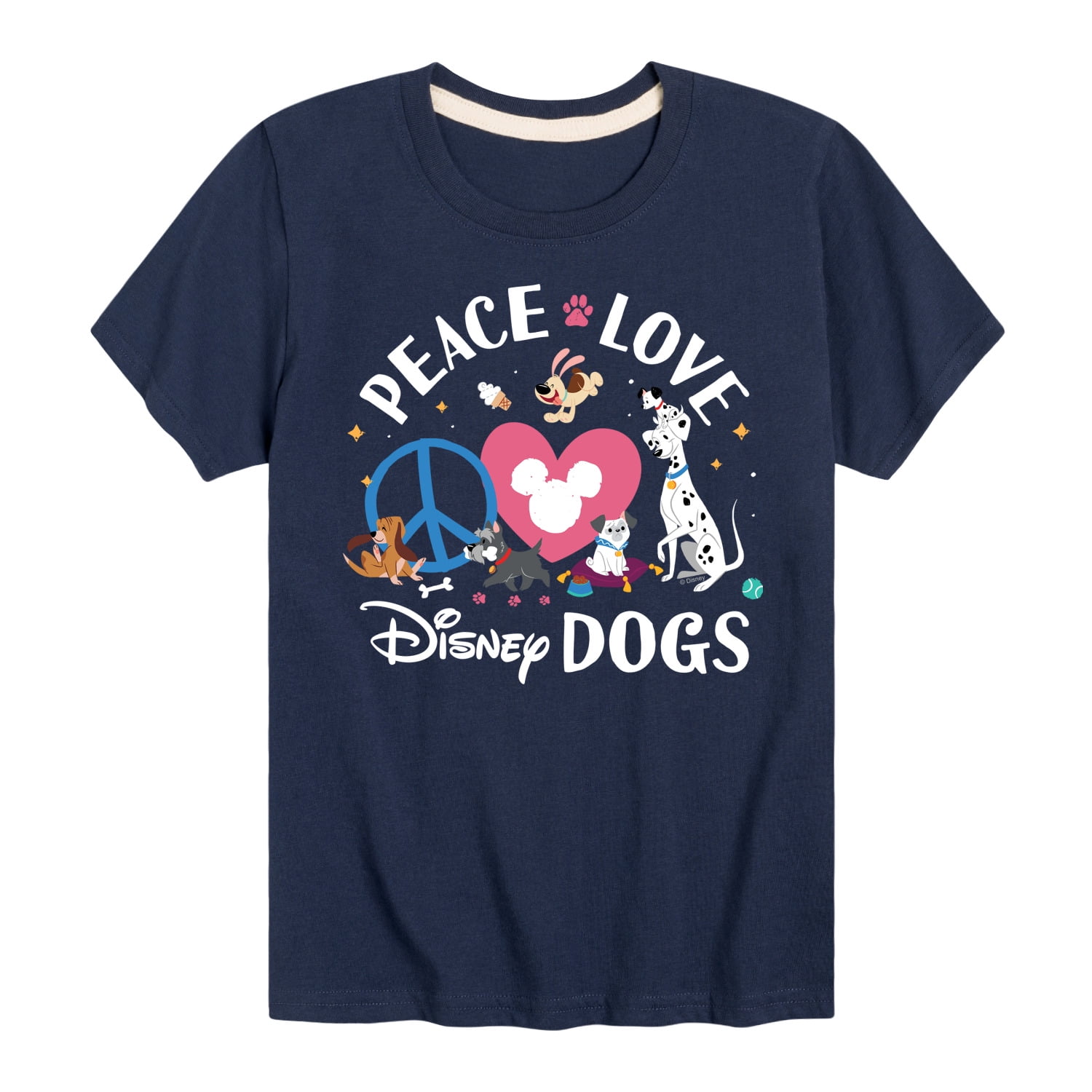 Disney Classics - Cats & Dogs - Peace Love Disney Dogs - Toddler And ...