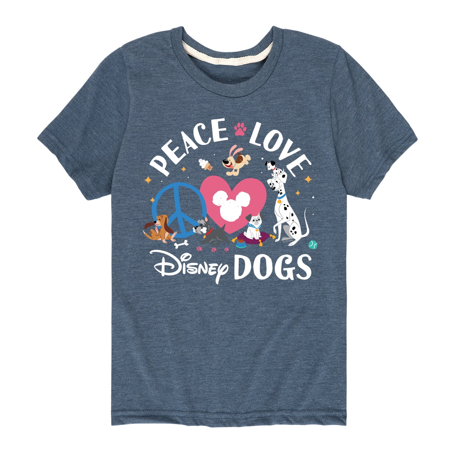 Disney Classics - Cats & Dogs - Peace Love Disney Dogs - Toddler And ...