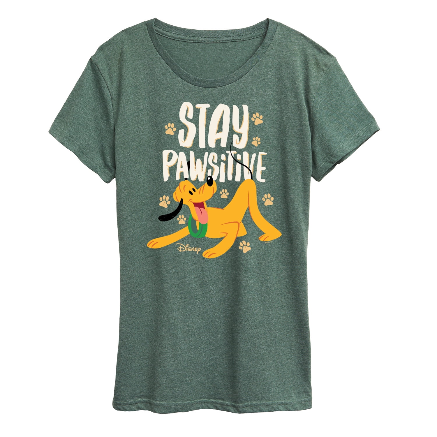 Disney Classics - Cats & Dogs - Stay Pawsitive - Women's Short Sleeve ...