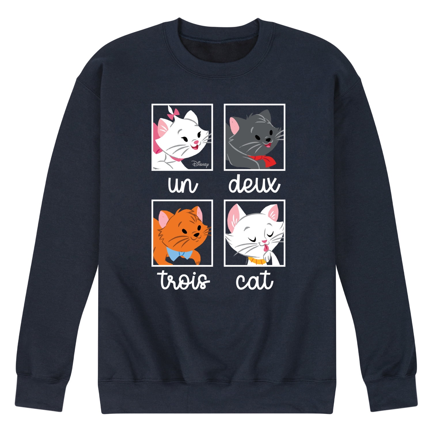 Disney Classics - Cats & Dogs - Un Deux Trois Cat - Men's Crew Neck ...