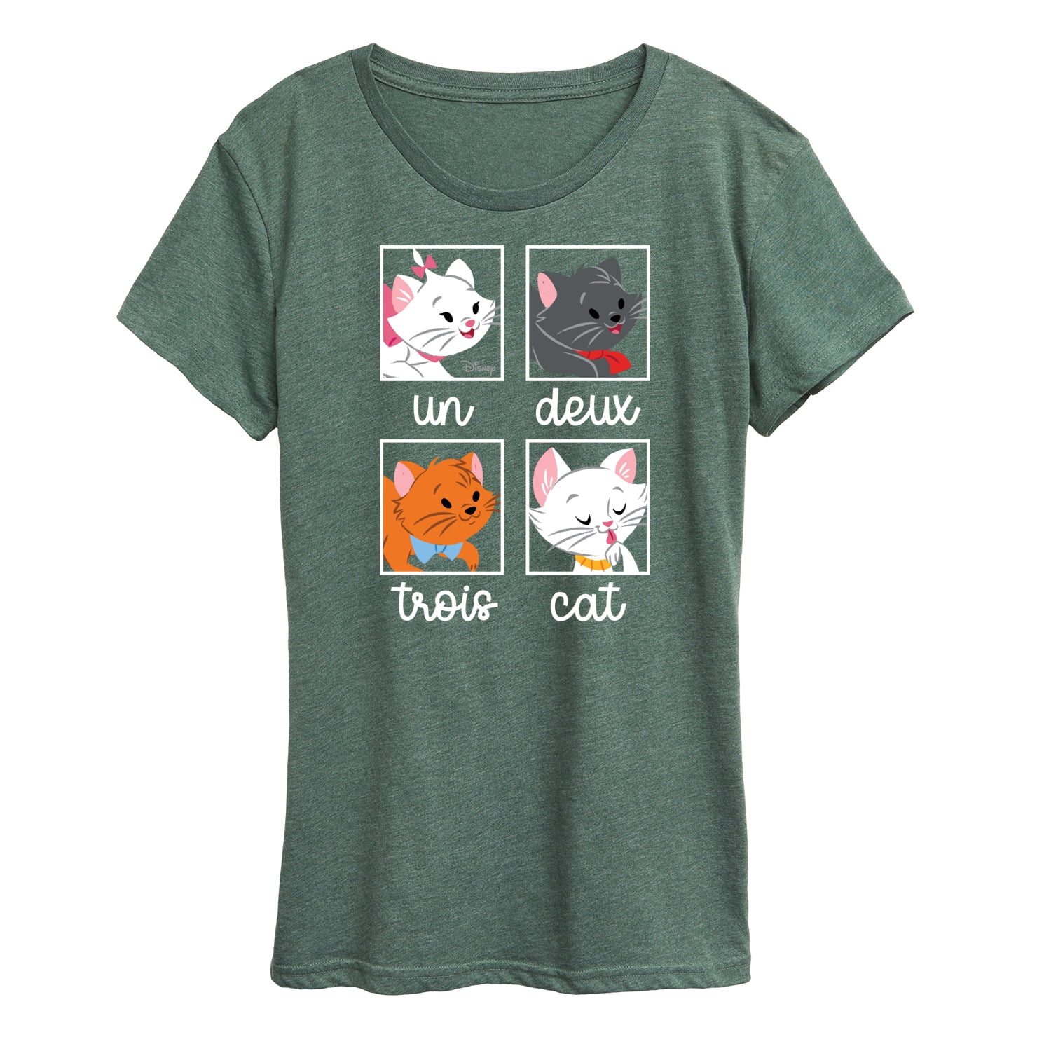 Disney Classics - Cats & Dogs - Un Deux Trois Cat - Women's Short ...