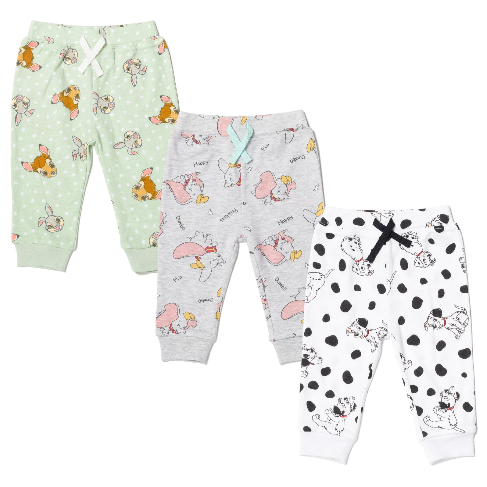 Disney Classics Dumbo Bambi Thumper Infant Baby Boys 3 Pack Pants ...