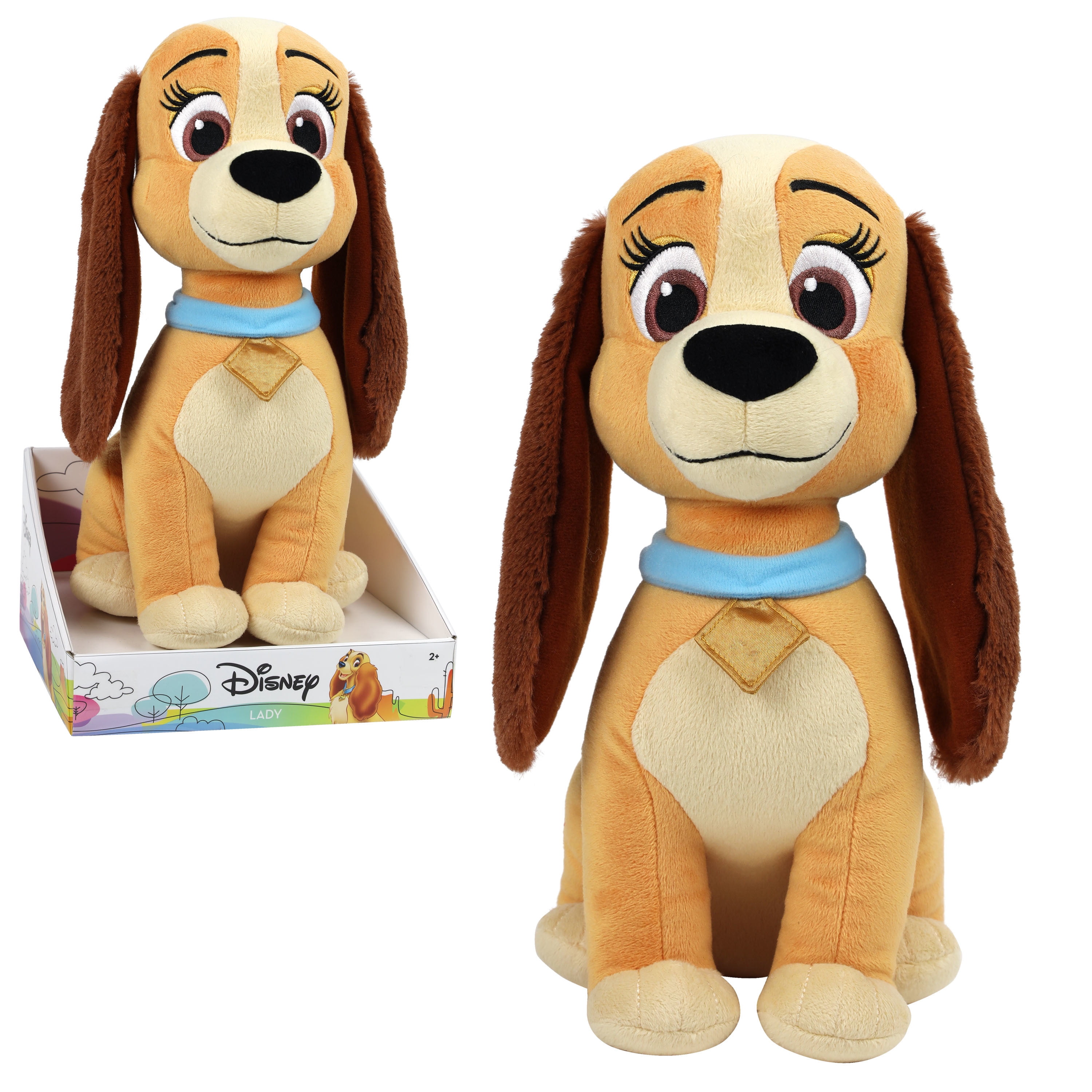 Disney Classics Friends Large 11.6-inch Plush Lady, Officially Licensed ...
