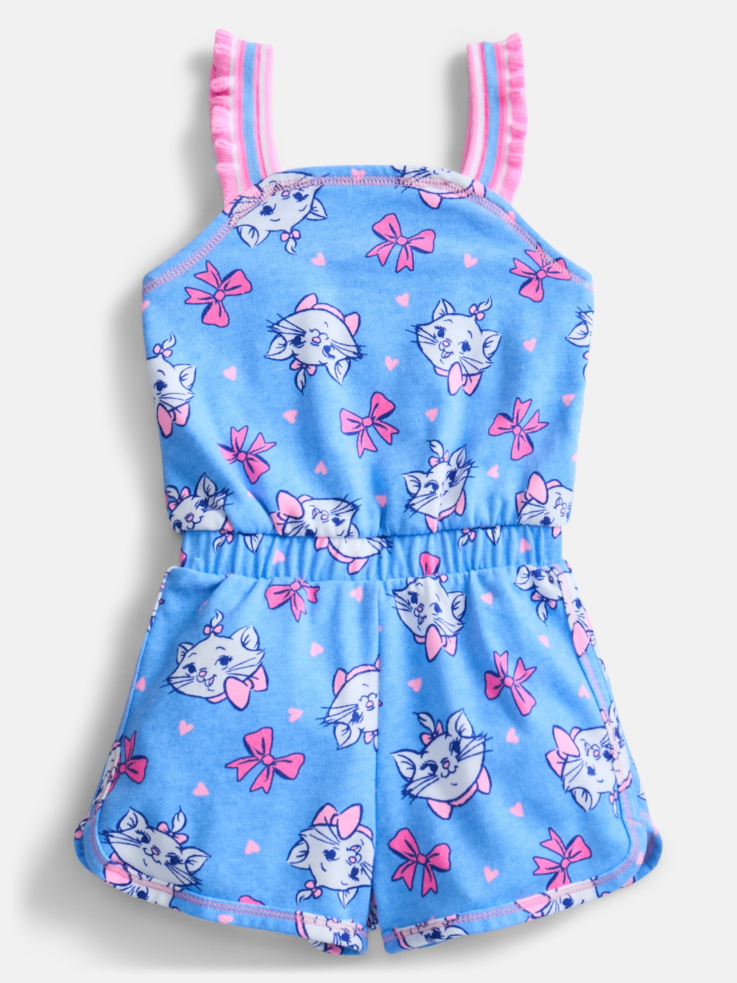 Disney Classics Marie Toddler Girls Sleeveless Graphic Romper, Sizes ...