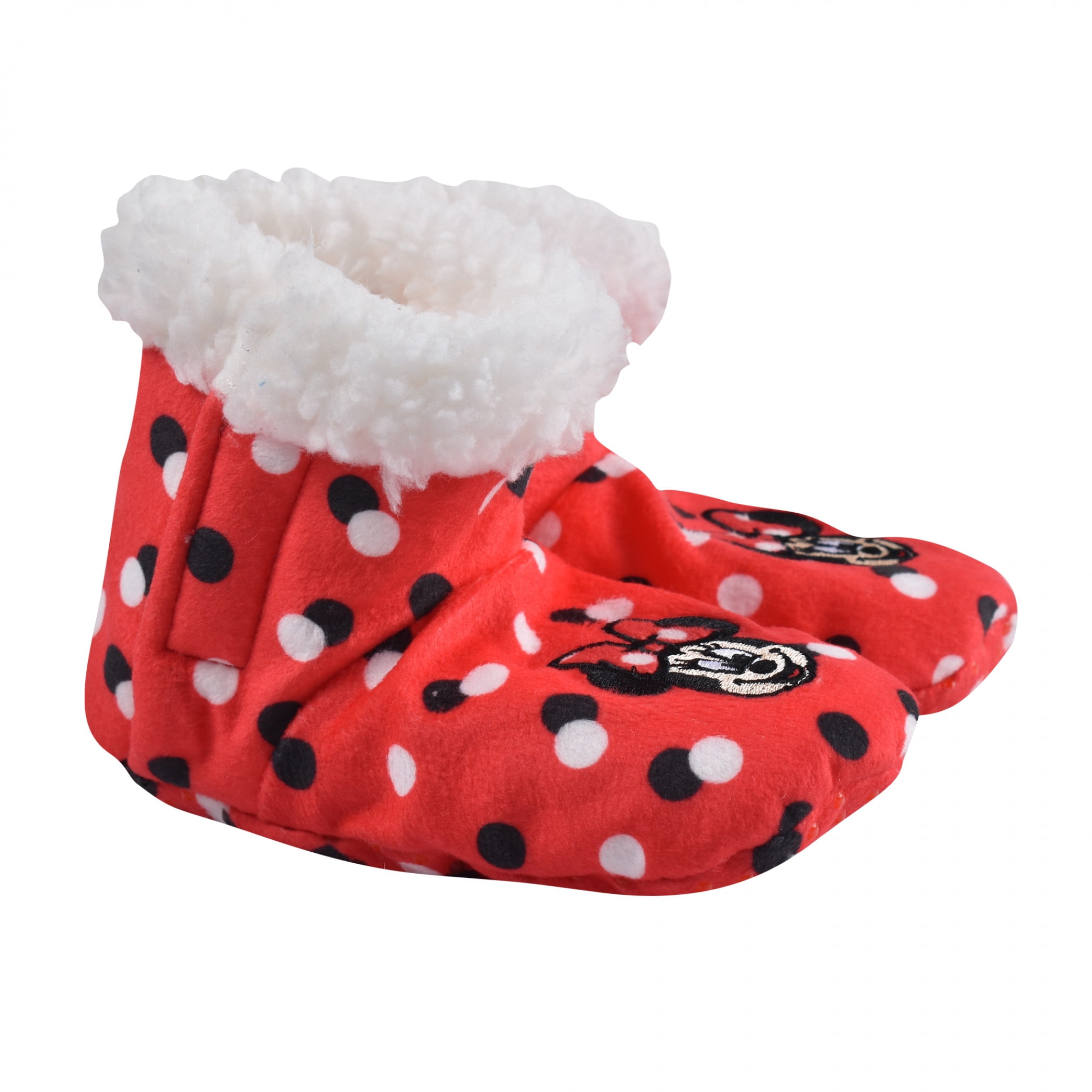 Disney Classics Minnie Mouse Bootie House Slippers-Size Ages 4-7 ...