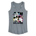 Disney - Cmyk Mickey - Women's Racerback Graphic Tank - Walmart.com