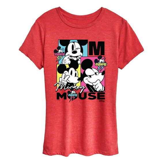 Disney - Cmyk Mickey - Women's Short Sleeve Graphic T-Shirt - Walmart.com