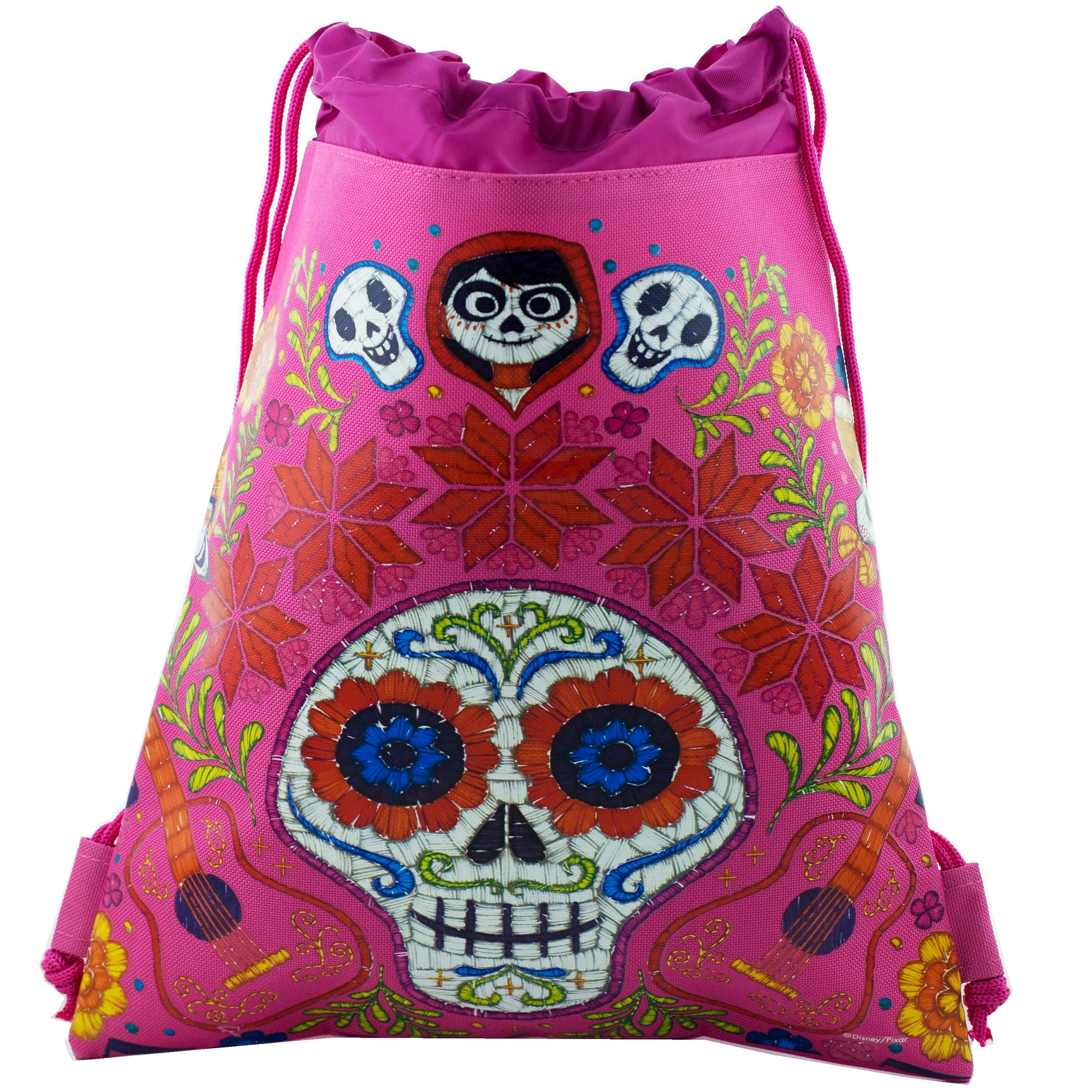 Disney Coco Pink Drawstring Bag For Multi Porposes - Walmart.com