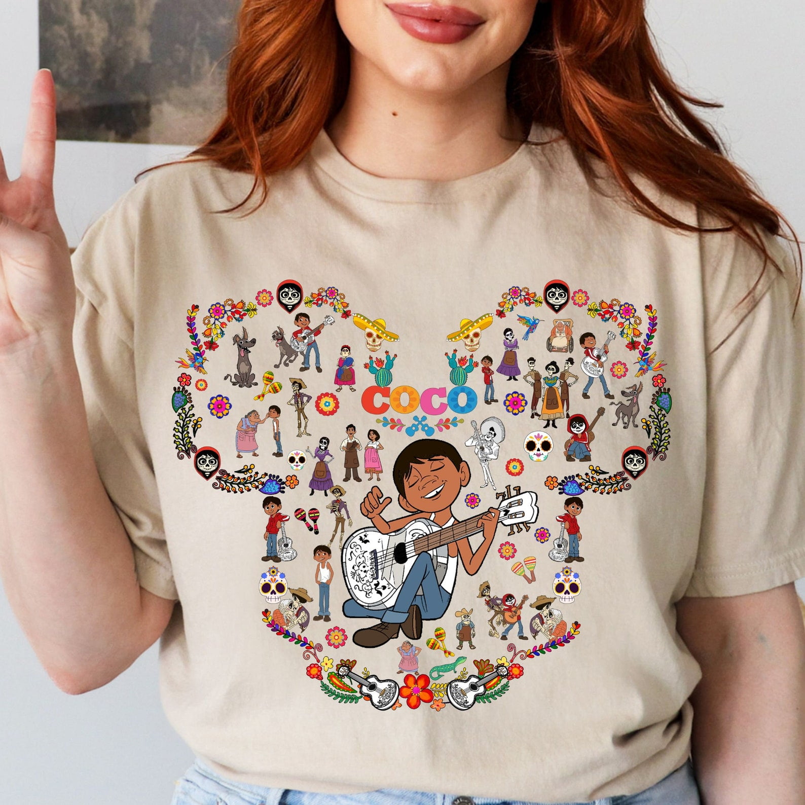 Disney Coco Shirt, Disney Mickey Head Coco Movie Themed Shirt, Disney ...