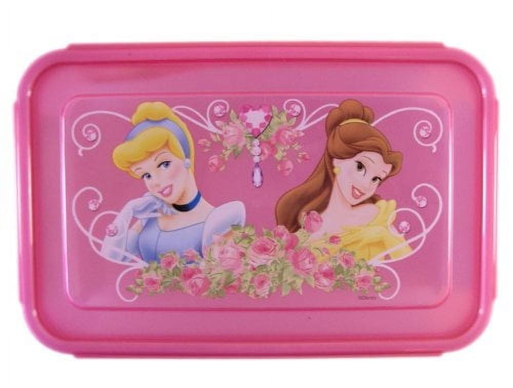 Disney Collection Belle and Cinderella Pink Princess Food Cointainer ...