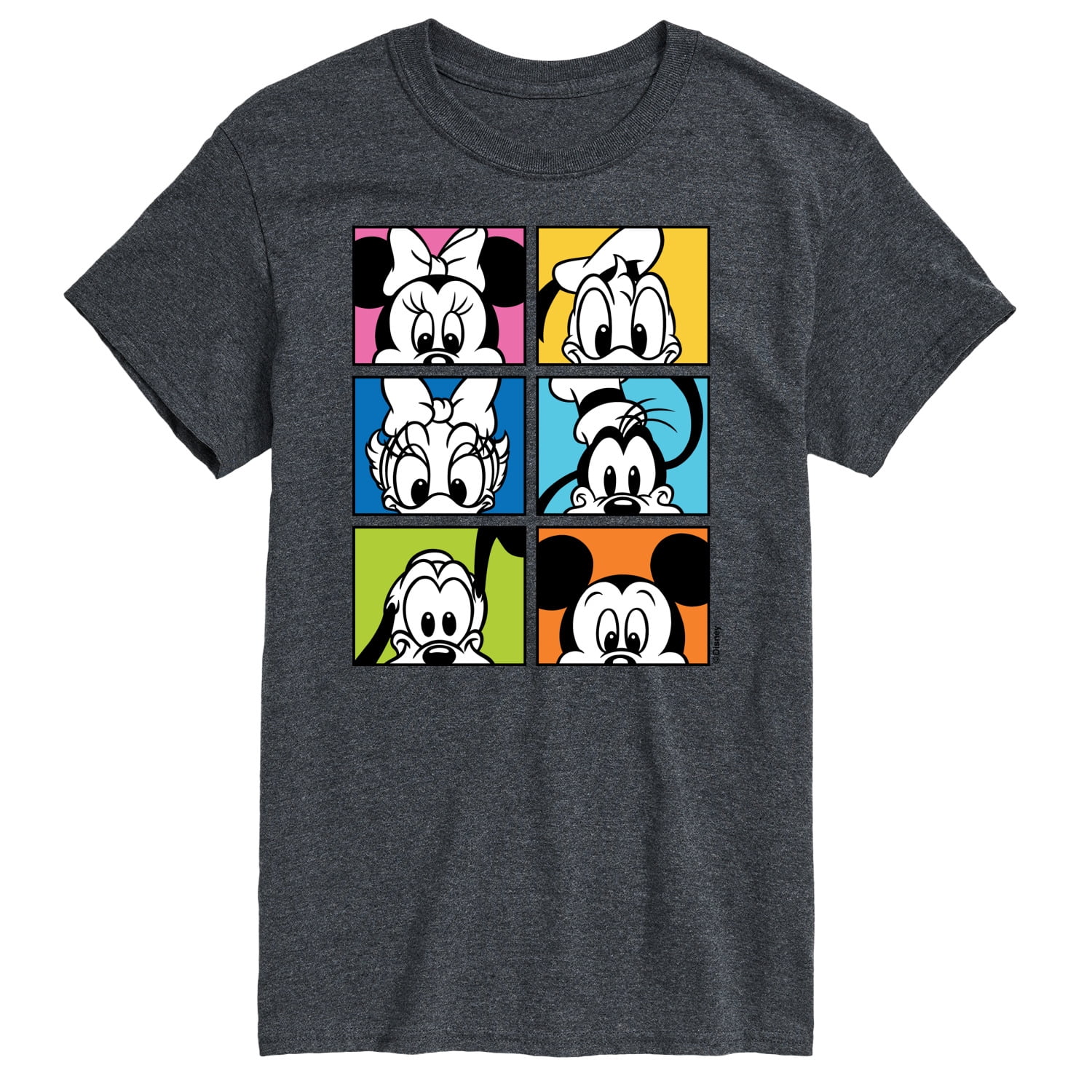 Disney - Colorful Character Squares - Men's Short Sleeve Graphic T ...