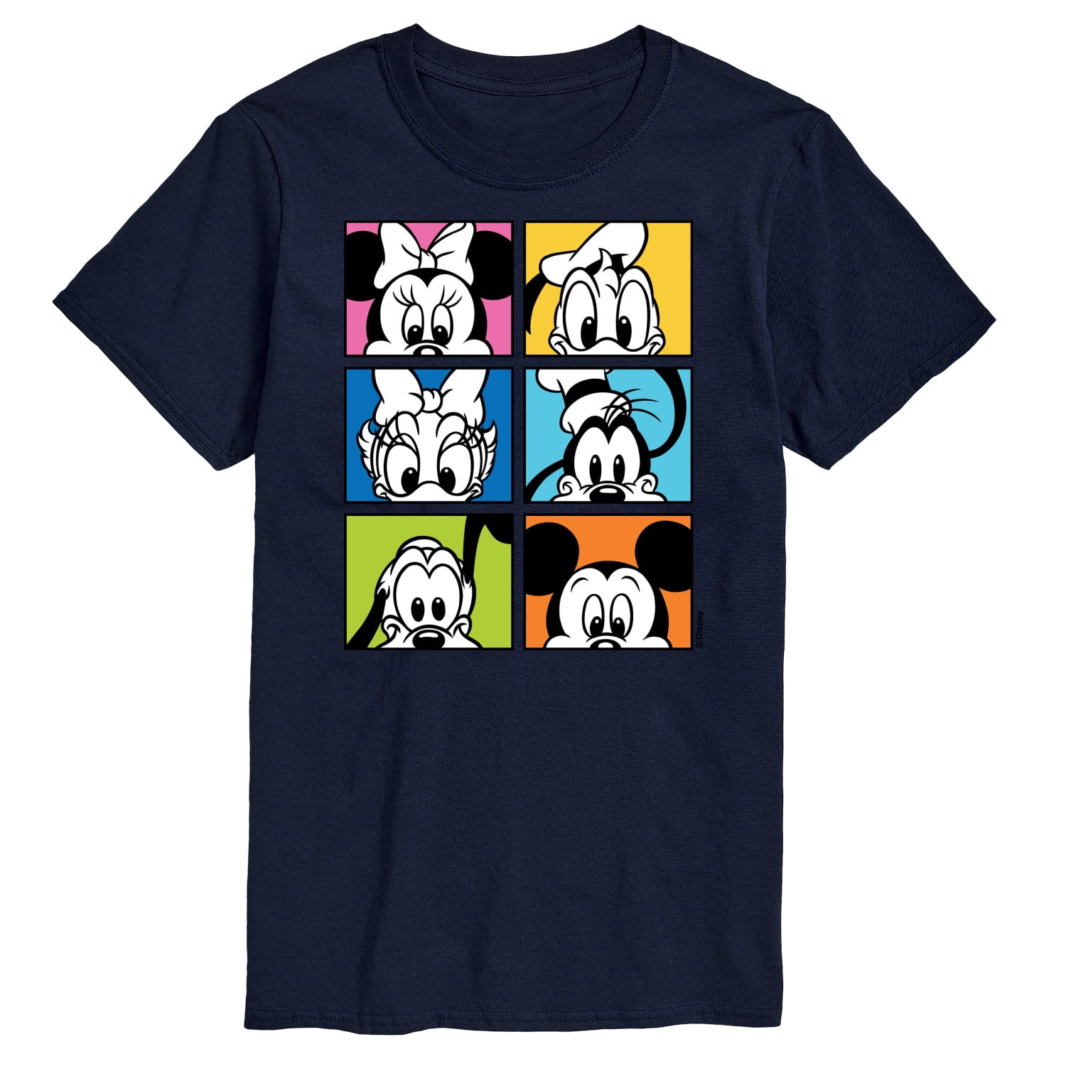 Disney - Colorful Character Squares - Men's Short Sleeve Graphic T ...