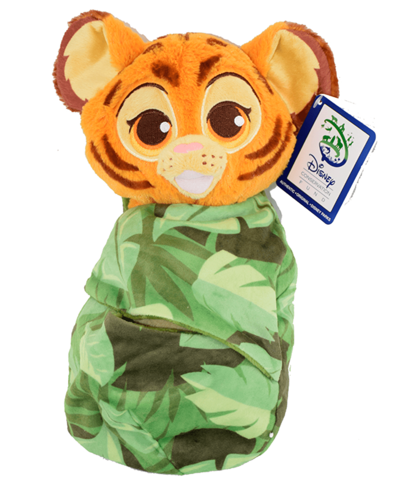 Disney Conservation Fund Babies Tiger Plush Doll in Pouch Blanket Plush ...