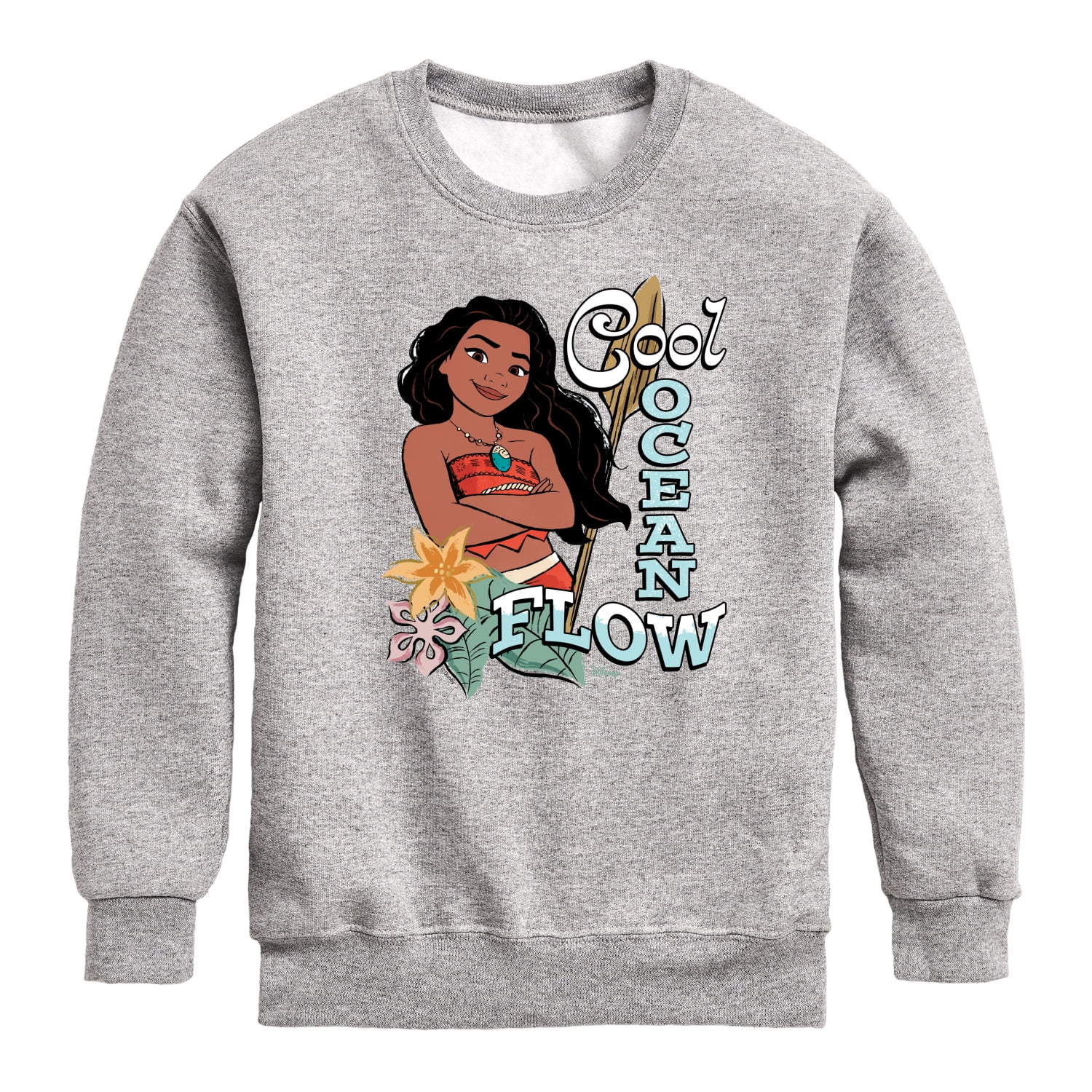 Disney - Cool Ocean Flow Moana - Toddler & Youth Crewneck Fleece ...
