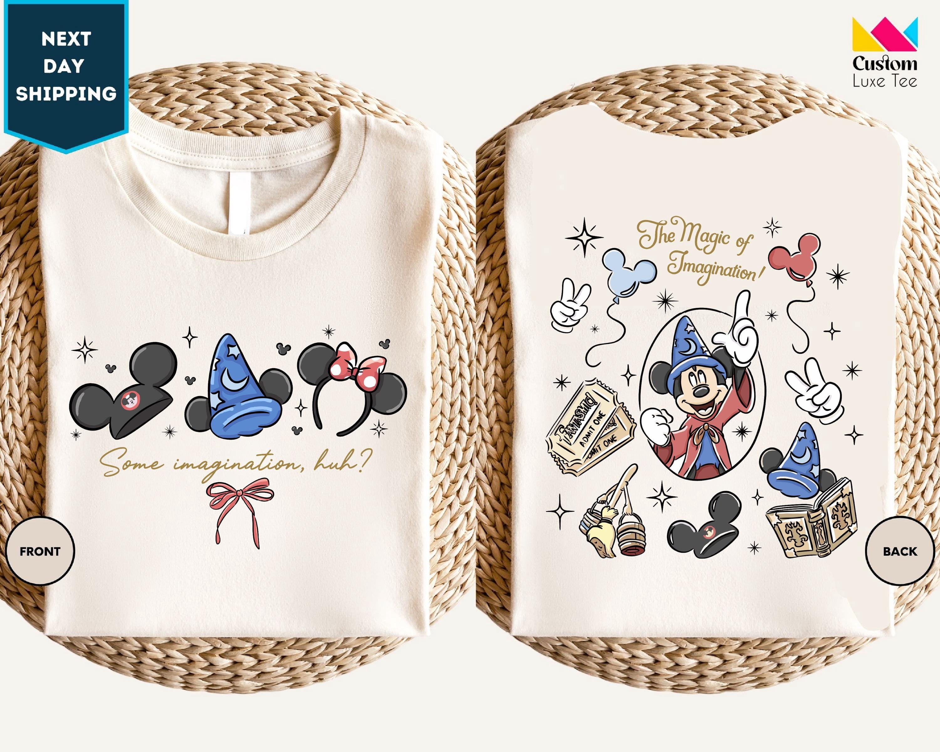 Disney Coquette Bow Mickey Sorcerer Some Imagination Huh T-Shirt ...