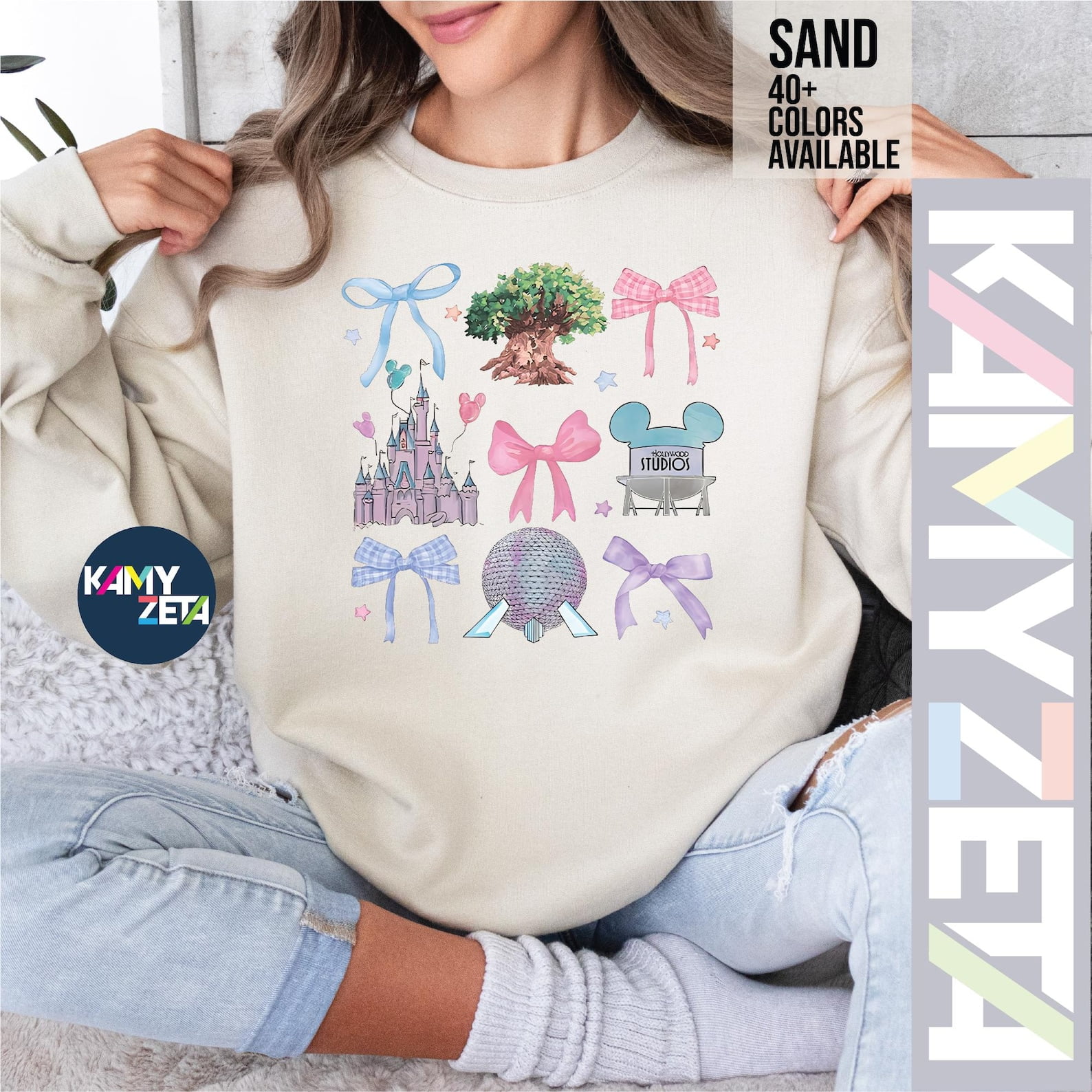 Disney Coquette Sweatshirt, Walt Disney World Coquette sweat, Hollywood ...