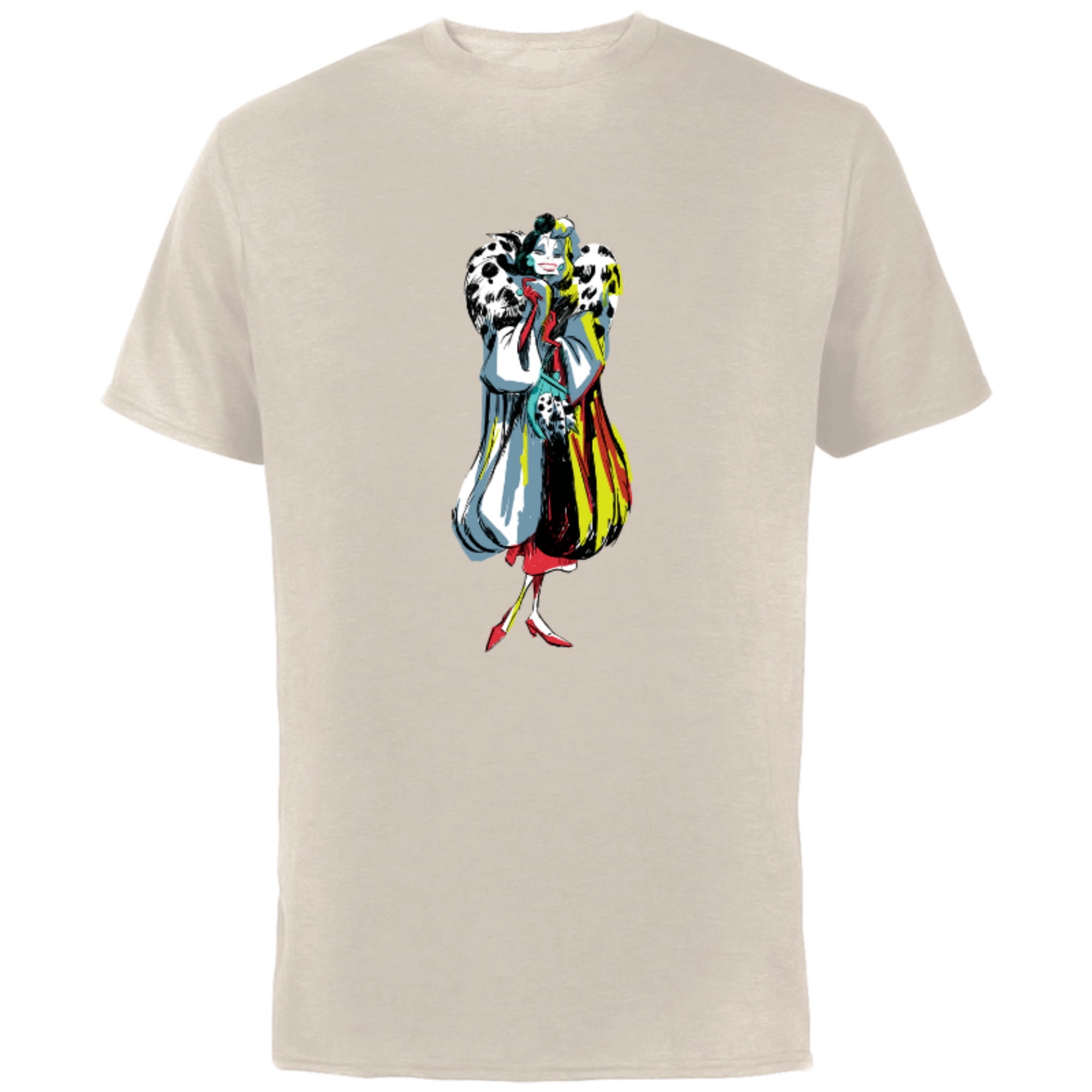 Disney Cruella De Vil Stylized T-Shirt - Short Sleeve Cotton T-Shirt ...