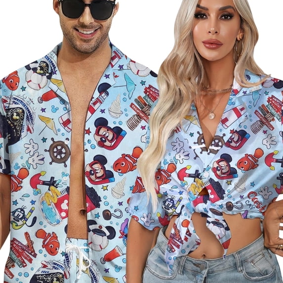 Disney Cruise Hawaiian Shirt, Mickey Cruise Shirt, Mickey And Friends ...