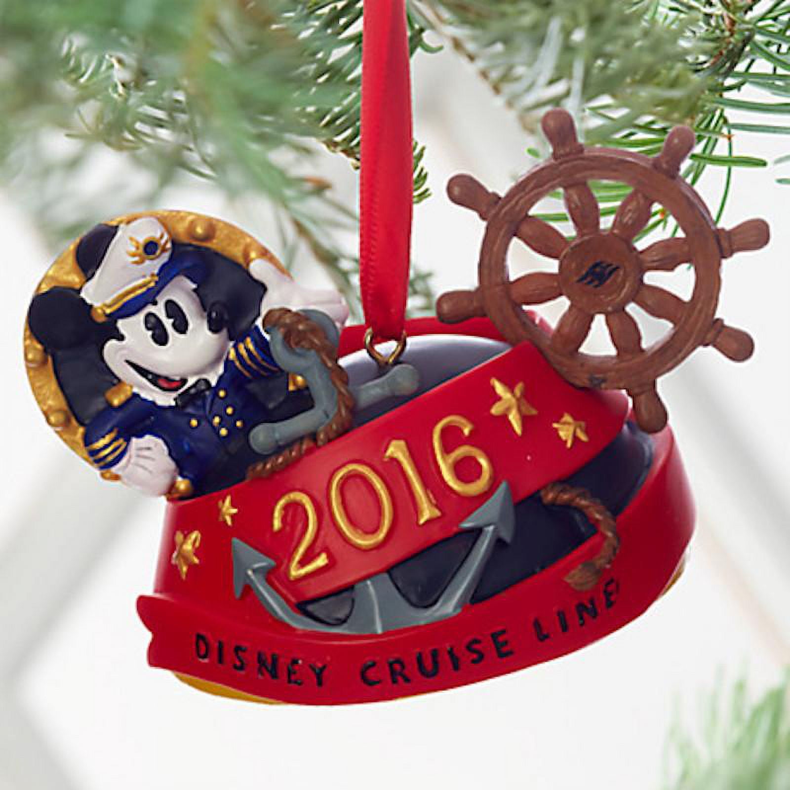 Disney Ear Hat Ornament - Cruise Line 2016 - Captain Mickey - Walmart.com