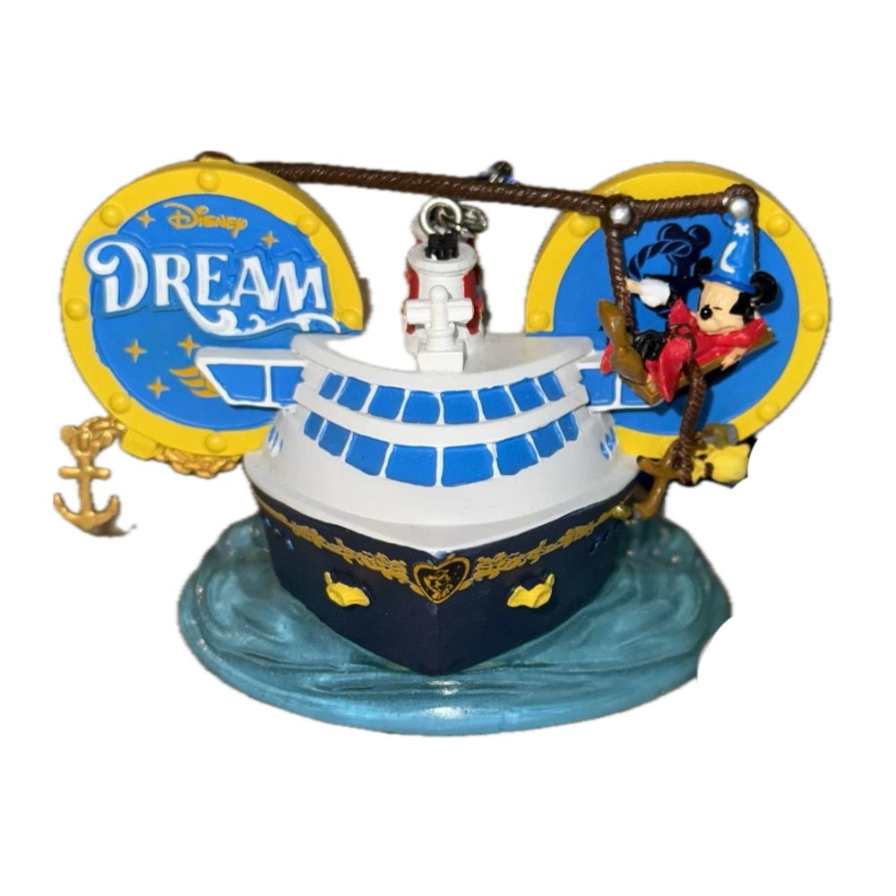 Disney Cruise Line DCL Dream Sorcerer Mickey Mouse Ear Hat Ornament ...