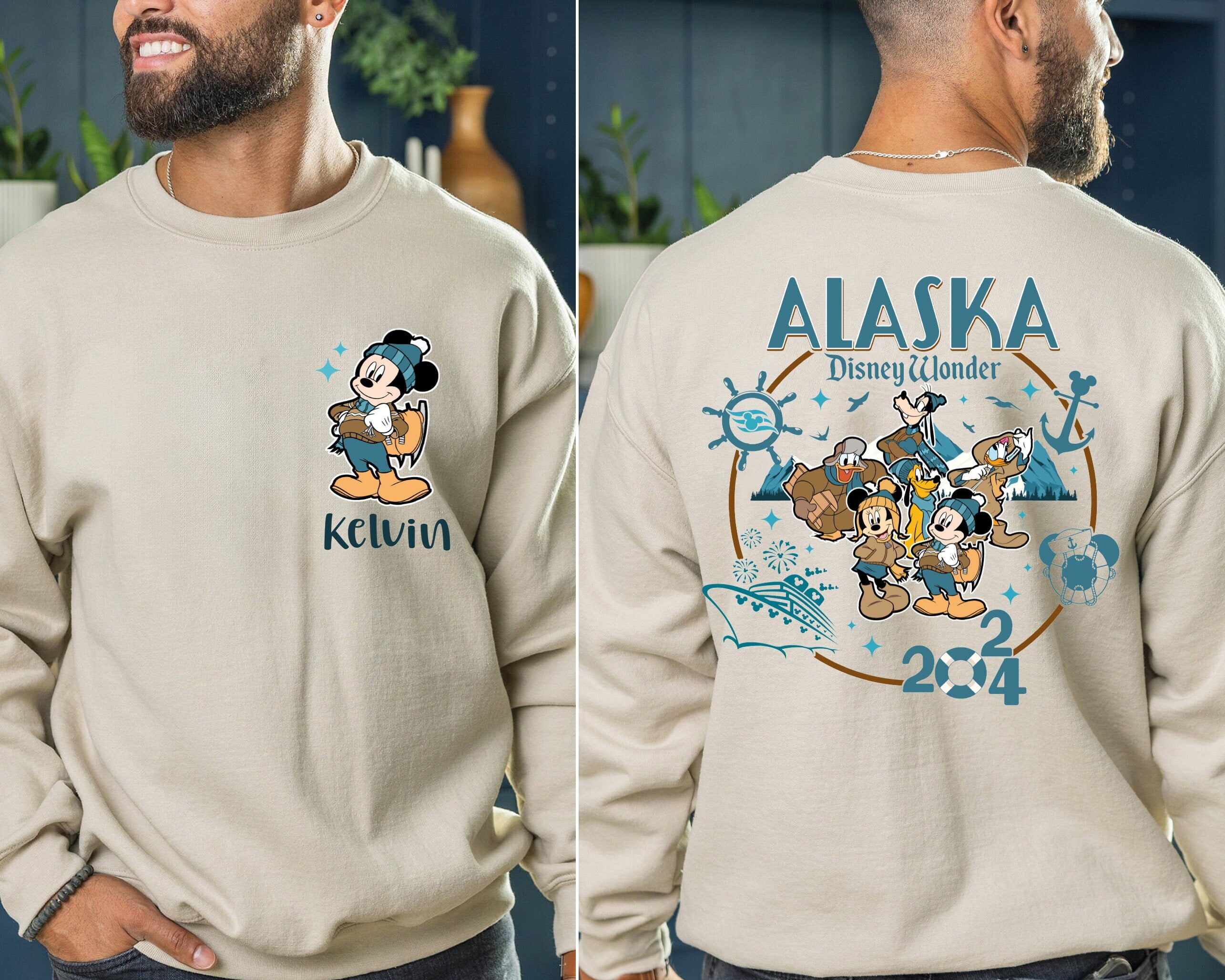 Disney Cruise Line Shirt, Mickey And Friends Disney Alaska Cruise Shirt, Disney Crewneck ...