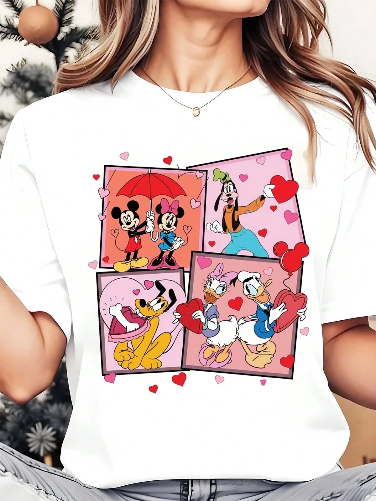 Disney Cute Mickey Minnie Goofy Donald Icon Pattern Character Head ...