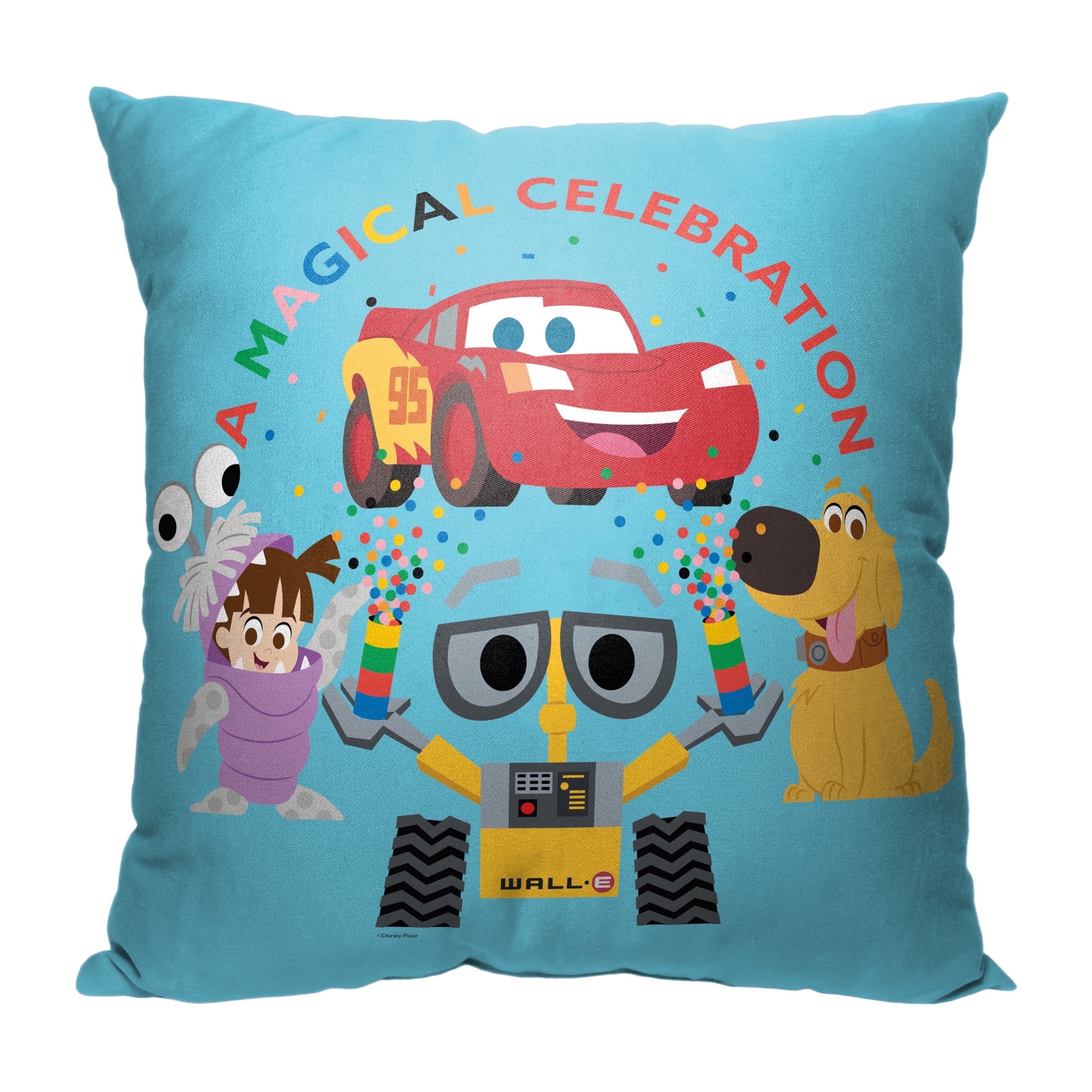 Disney D100 Magical Celebration Pixar Group Kids Printed Throw Pillow ...