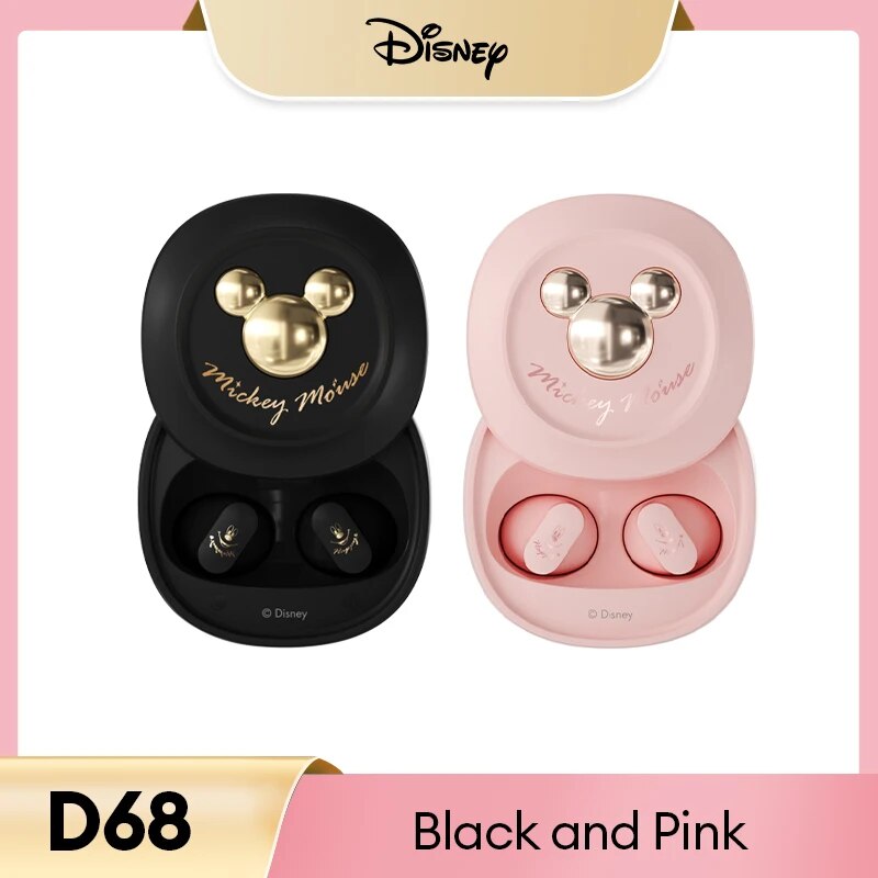 Disney D68 Sliding Cover Wireless Earphones Bluetooth 5.3 HIFI Stereo ...