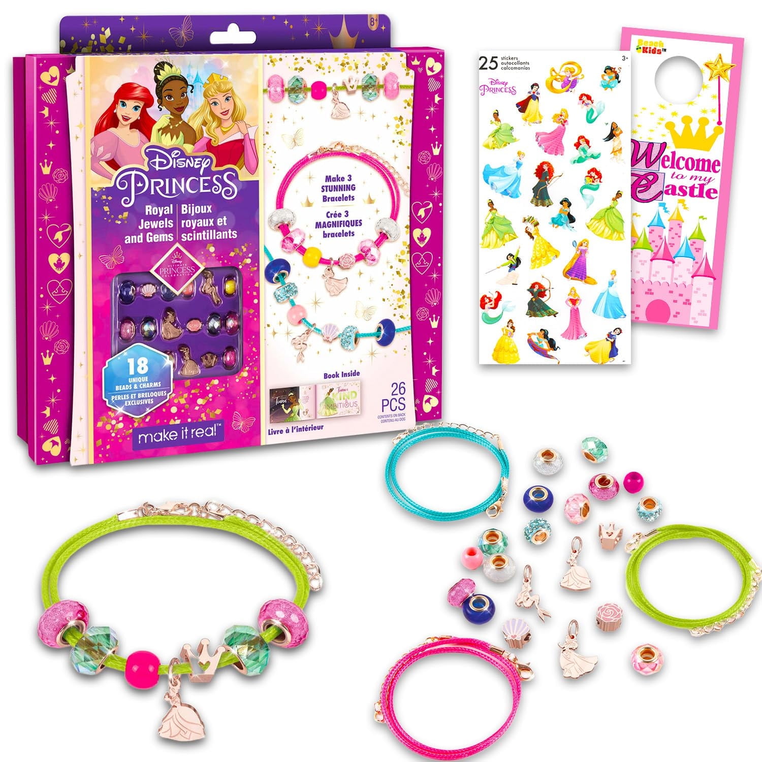 Disney Princess: Royal Rounds: Heishi Beads Charms Set - 26 Pieces ...