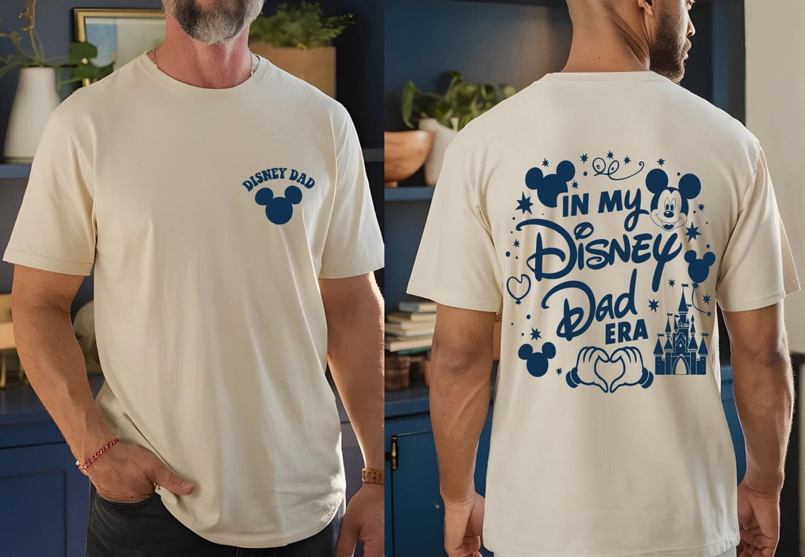 Disney Dad Comfort Colors Shirt, In My Disney Dad Era Shirt, Pregnancy ...